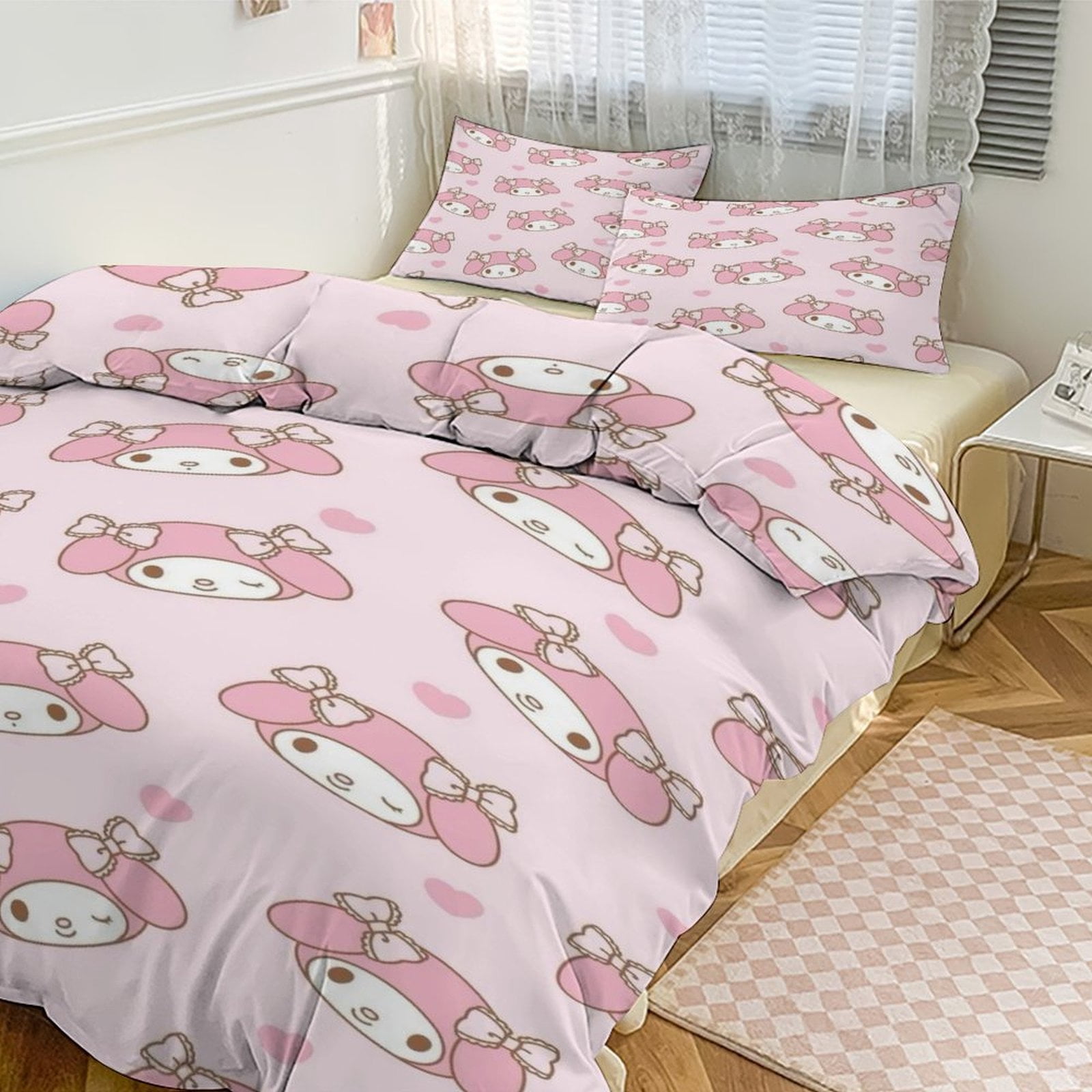 My Melody Kids Bedding Set 3 Piece Set Cartoon Double-sided Printing ...