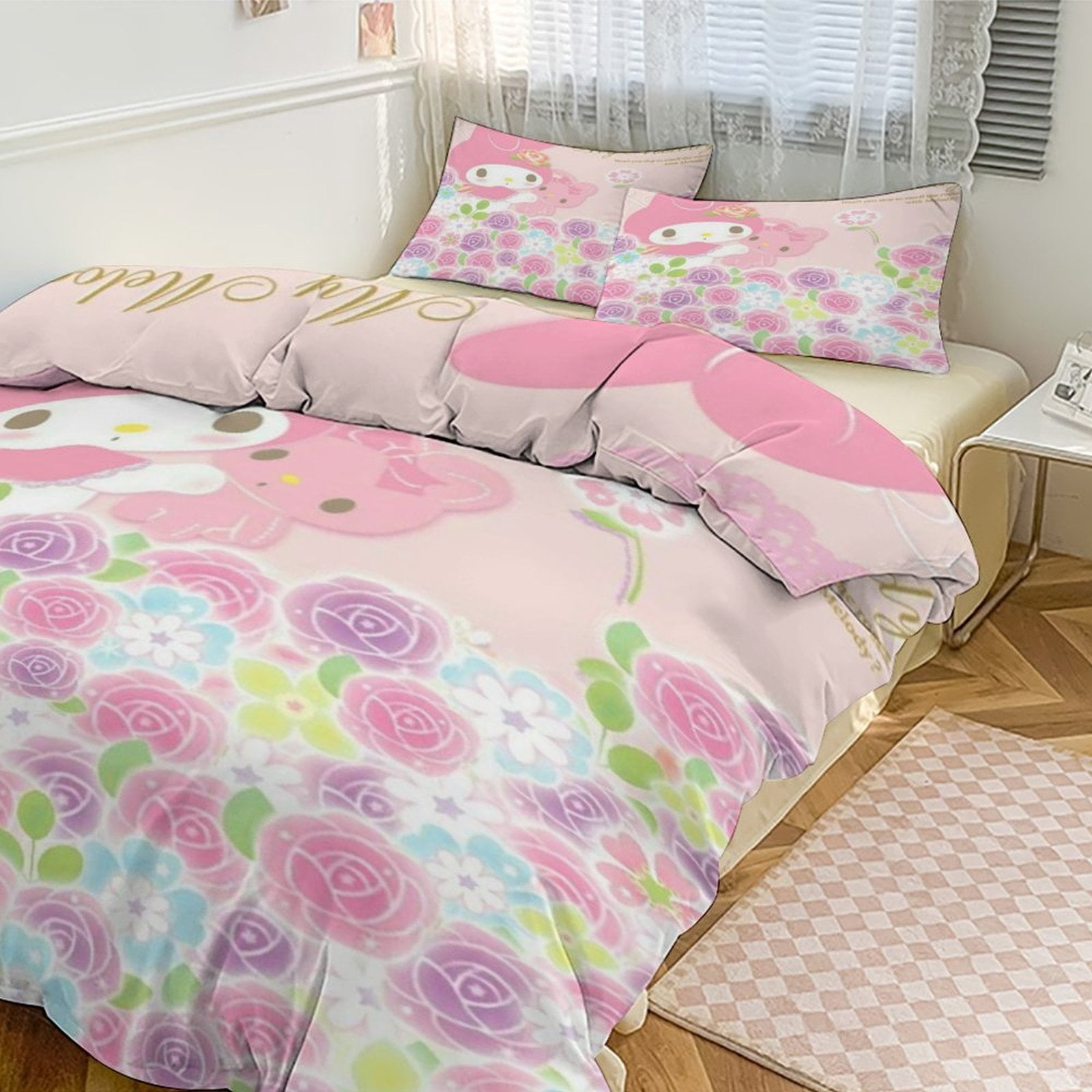 My Melody Kids Bedding Set 3 Piece Set Cartoon Double-sided Printing ...