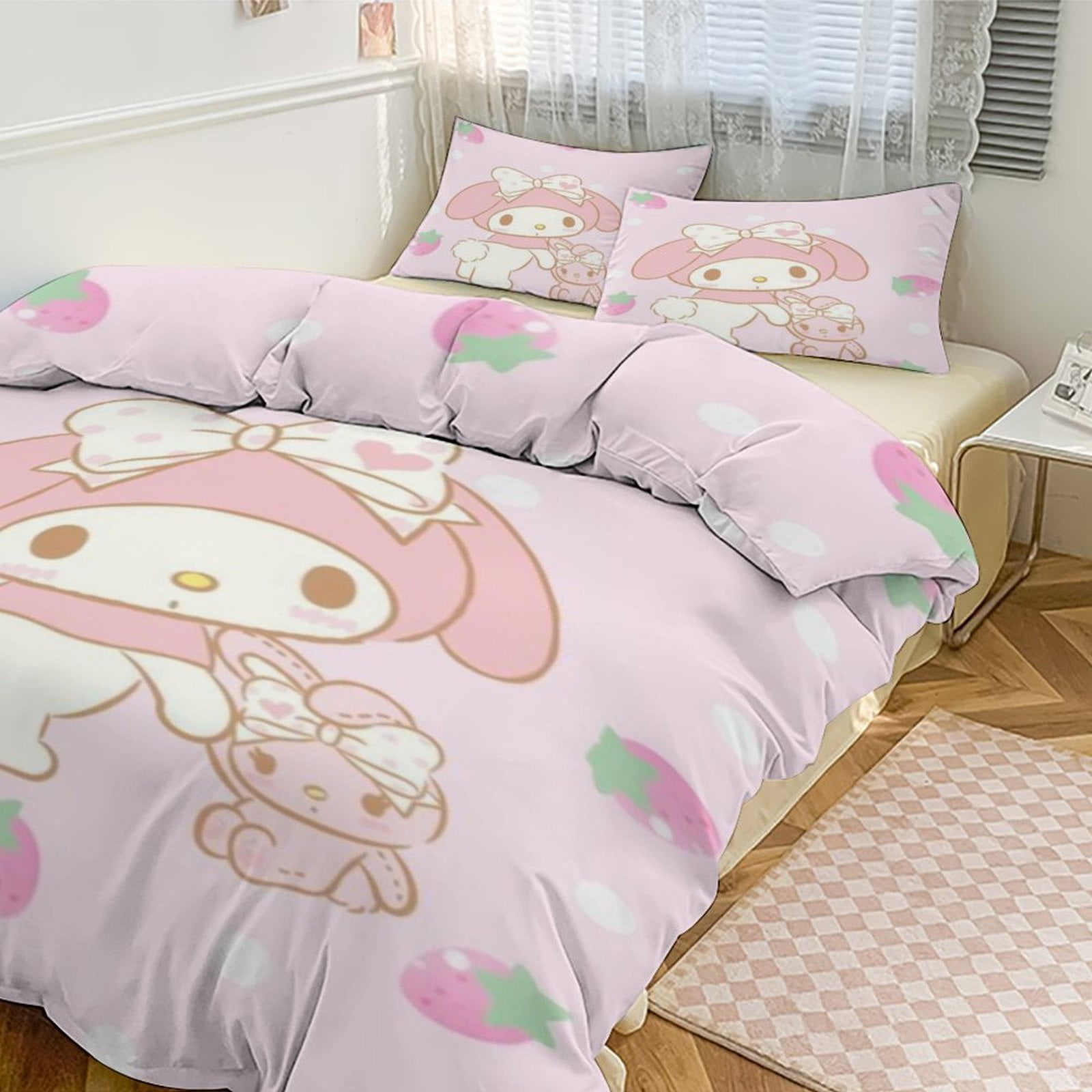 My Melody Kids Twin Bed in a Bag, Comforter and Sheets,Cartoon ...
