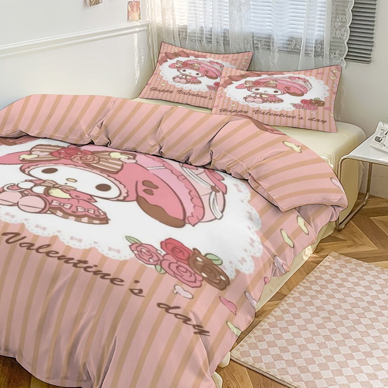 My Melody Kids Bedding Set 3 Piece Set Cartoon Double-sided Printing ...