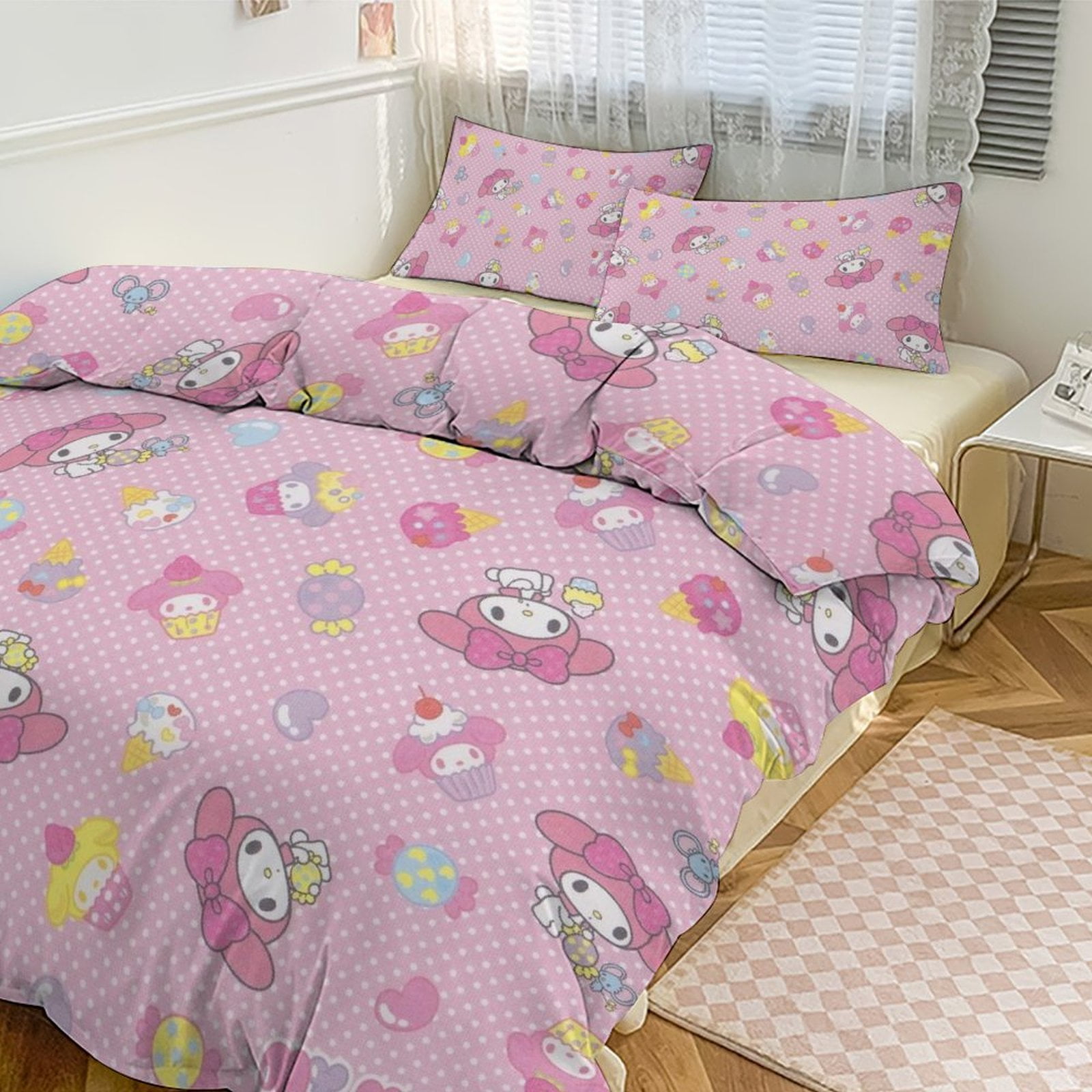 My Melody Kids Bedding Set 3 Piece Set Cartoon Double-sided Printing Twin - Walmart.com