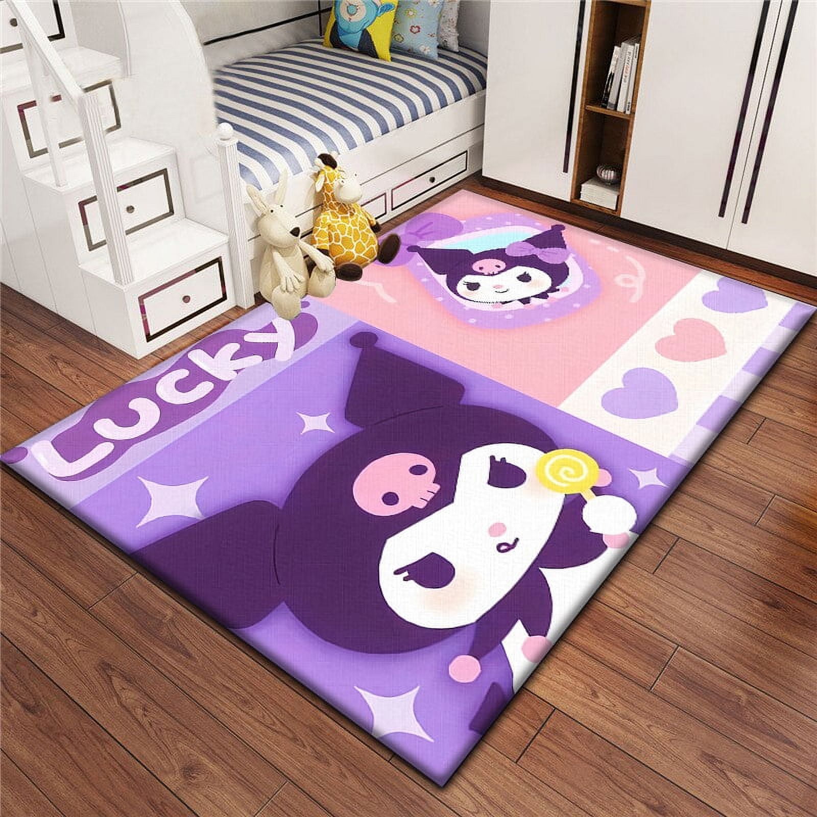 My Melody Kuromi Carpet, rugs for bedroom.Living room floor mat Kitchen ...
