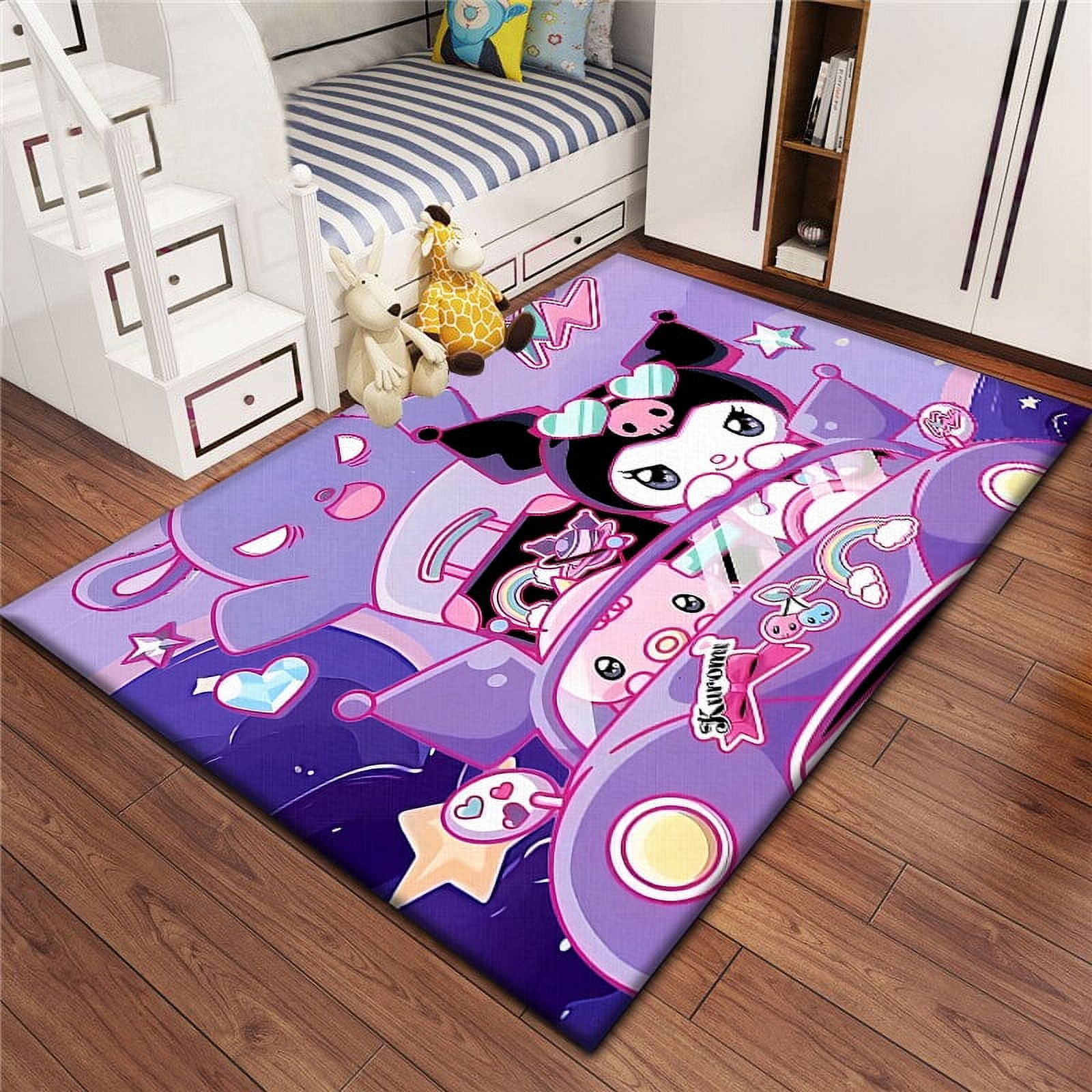 My Melody Kuromi Carpet, rugs for bedroom.Living room floor mat Kitchen ...