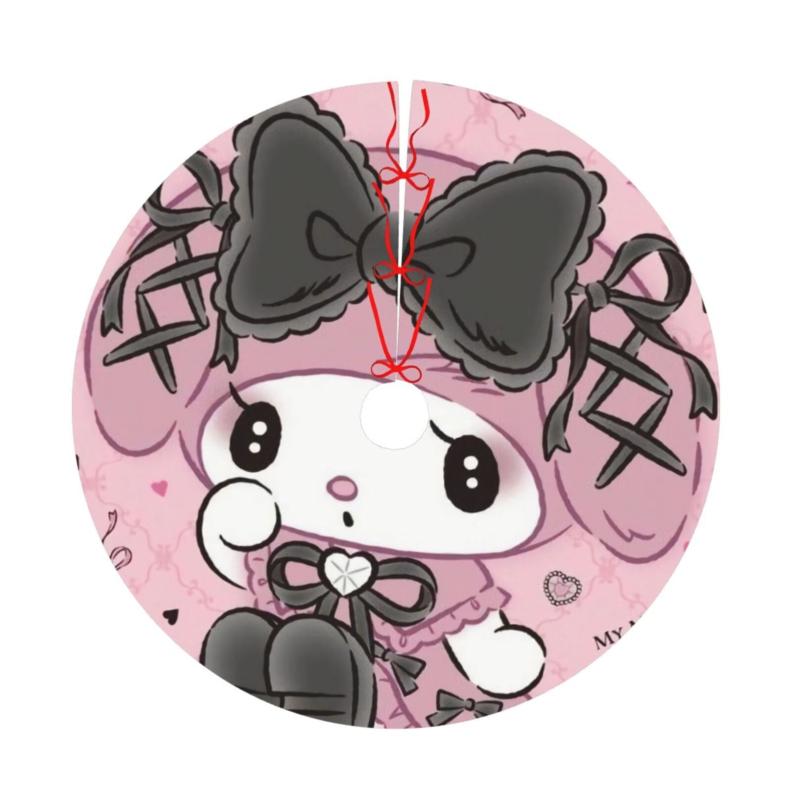 My Melody Kuromi Christmas Tree Skirt 36 Inch,Soft and Funny Merry ...