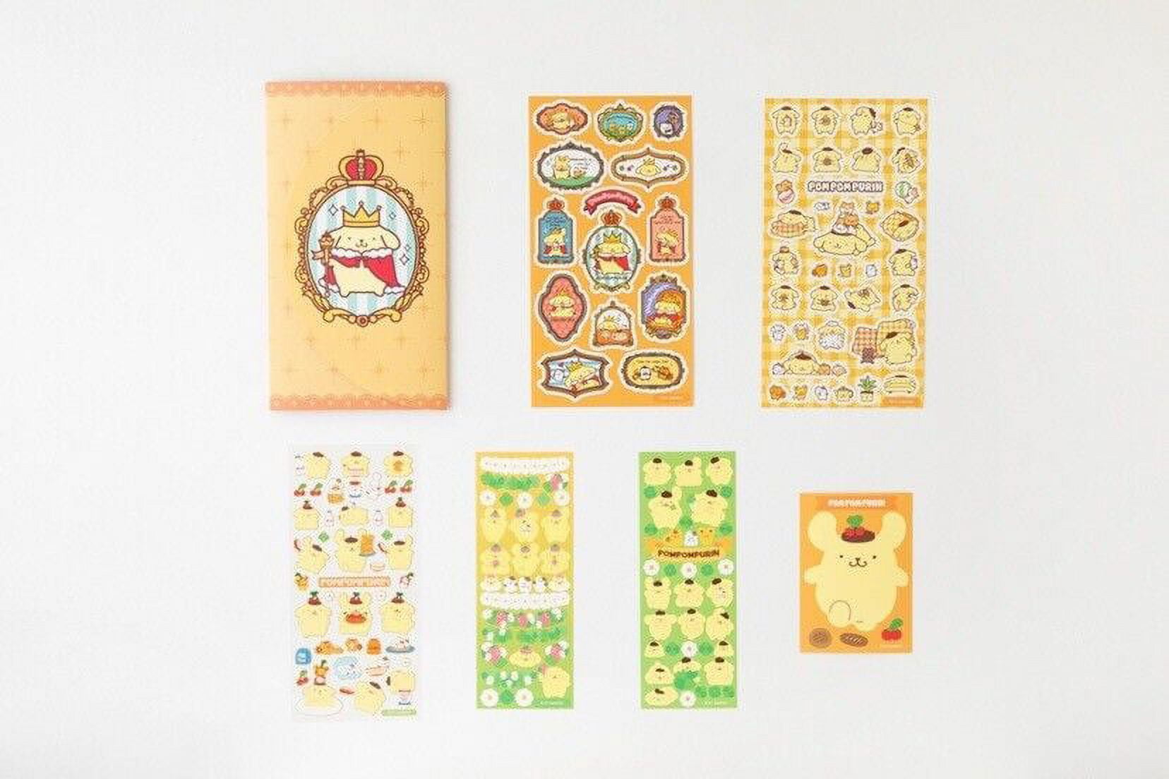 My Melody Kuromi Hello Kitty Cinnamoroll Pompompurin Stickers Diary ...