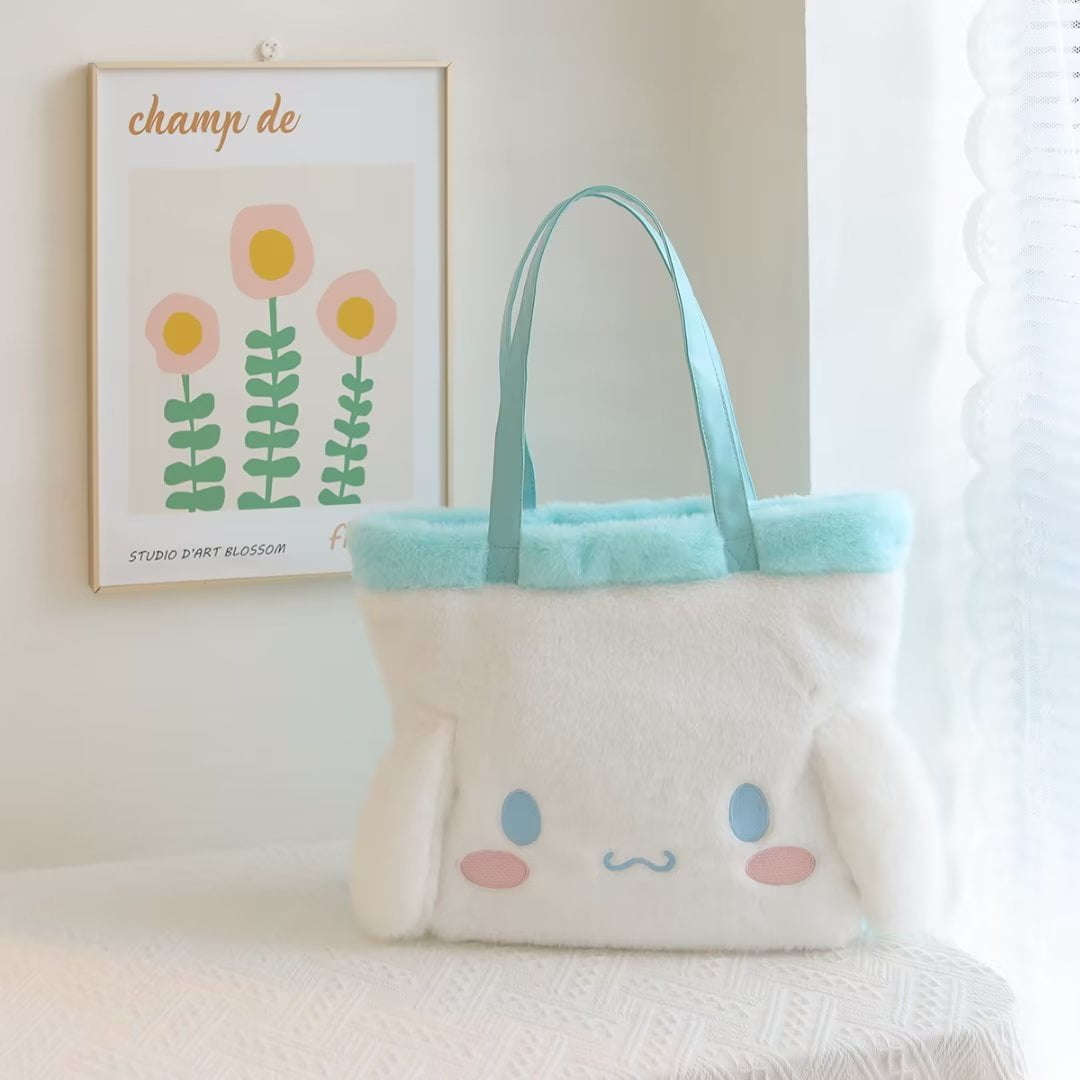 My Melody Kuromi Shoulder Bag Kawaii Japanese Style Plush Bag Pochacco ...