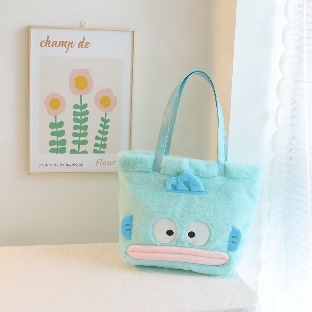 My Melody Kuromi Shoulder Bag Kawaii Japanese Style Plush Bag Pochacco ...