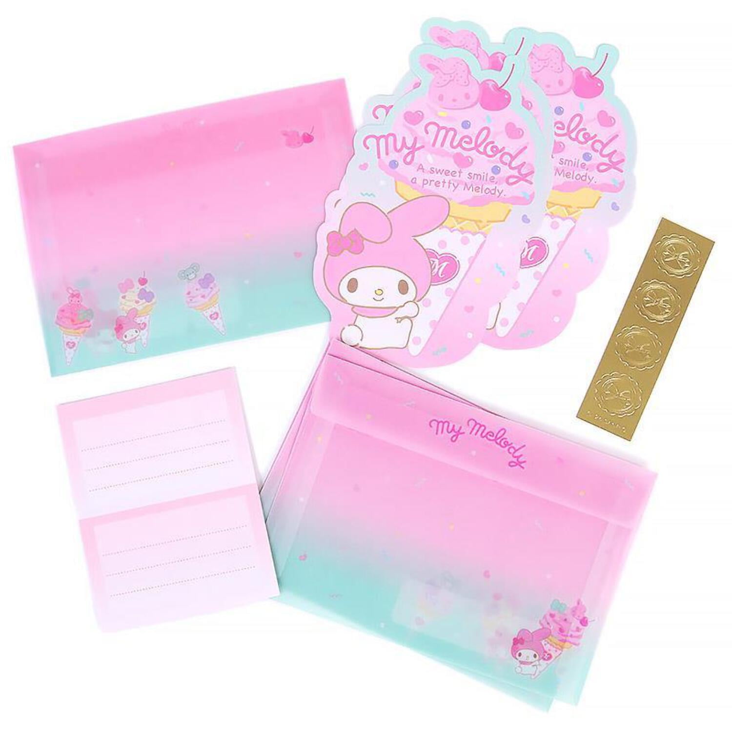 My Melody Letter Set Sanrio Ice Cream Party Series (1 set) - Walmart.com