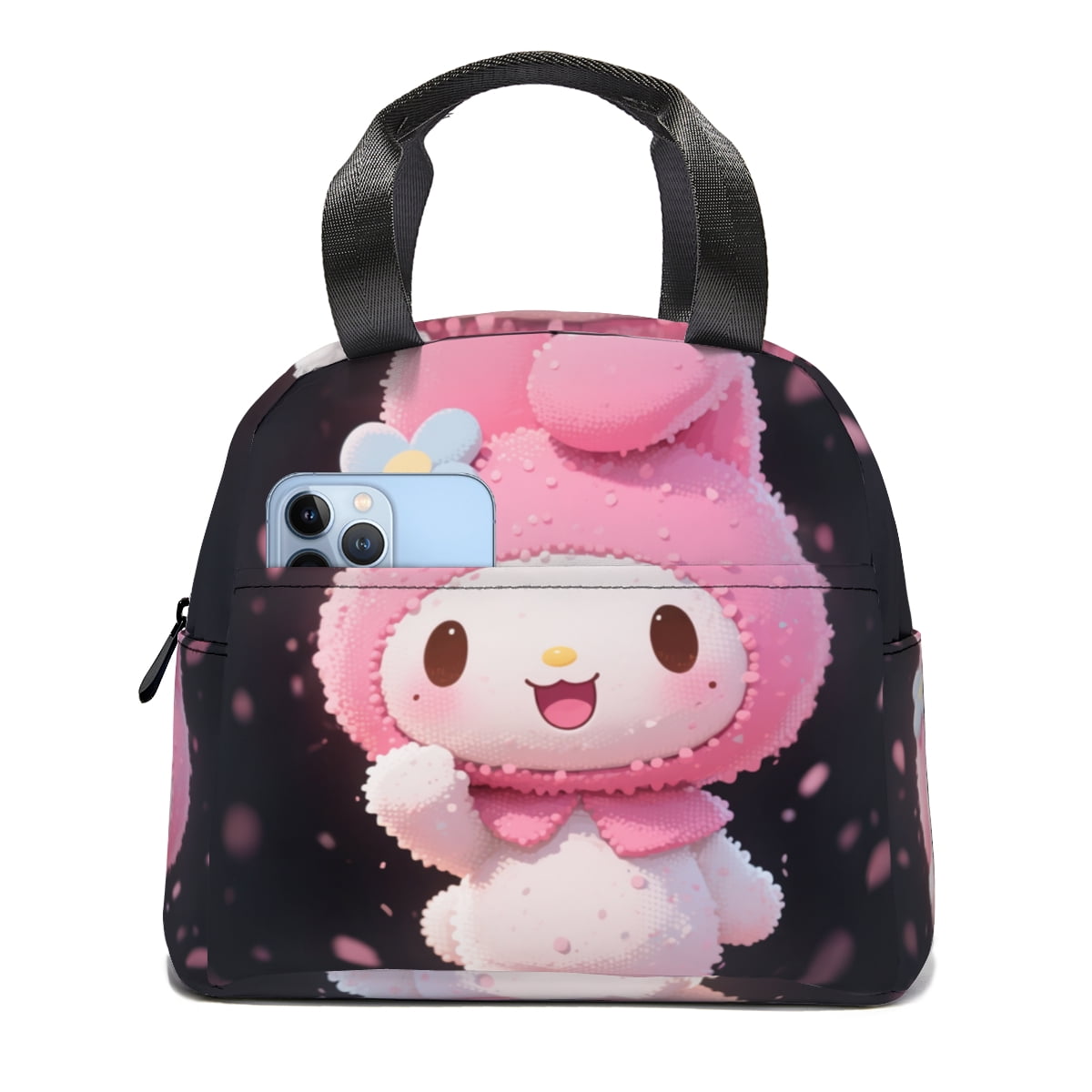 My Melody Lunch Bag Insulated Lunch Box Unisex Reusable Lunchbox ...