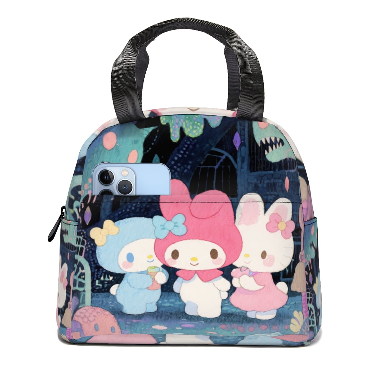 My Melody Lunch Bag Insulated Lunch Box Unisex Reusable Lunchbox ...