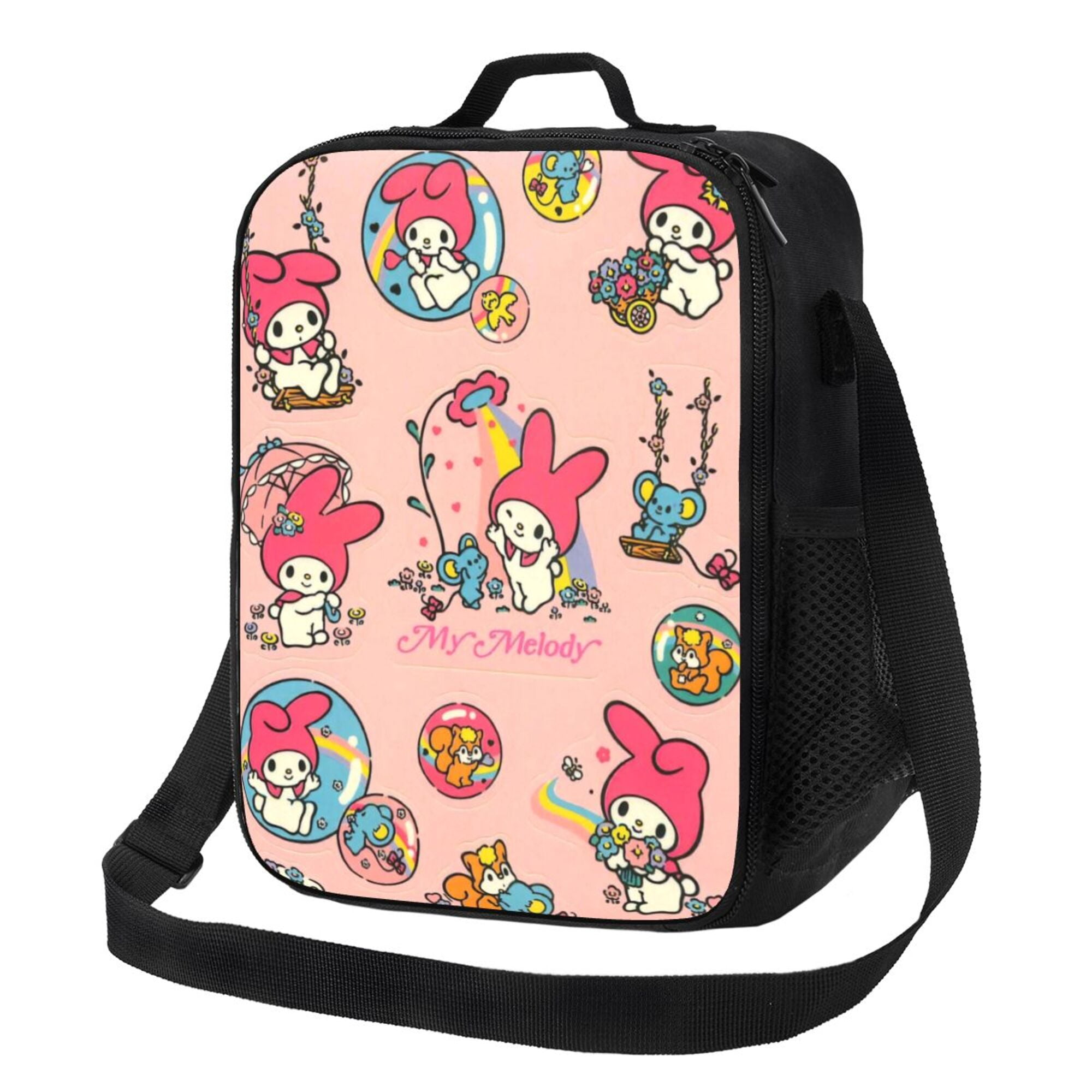 My Melody Lunch Bag, Insulated Shoulder Lunch Box Reusable Tote Bag ...