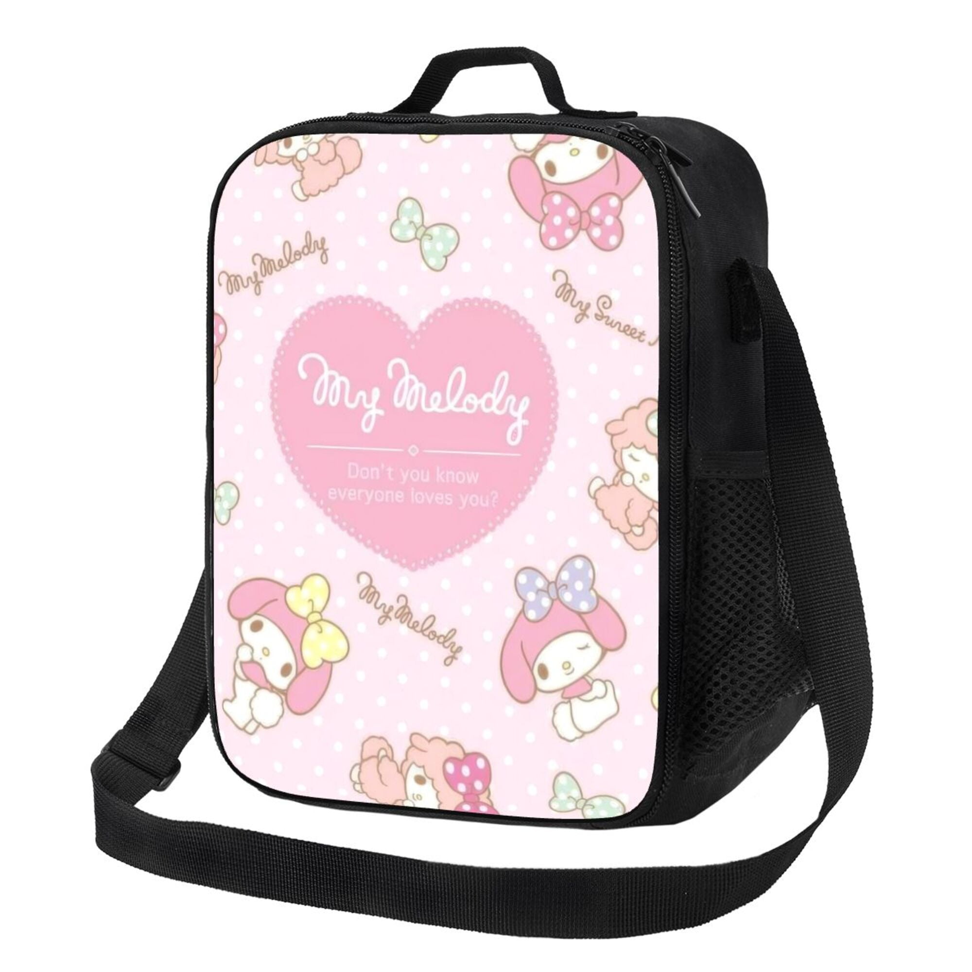 My Melody Lunch Bag, Insulated Shoulder Lunch Box Reusable Tote Bag ...