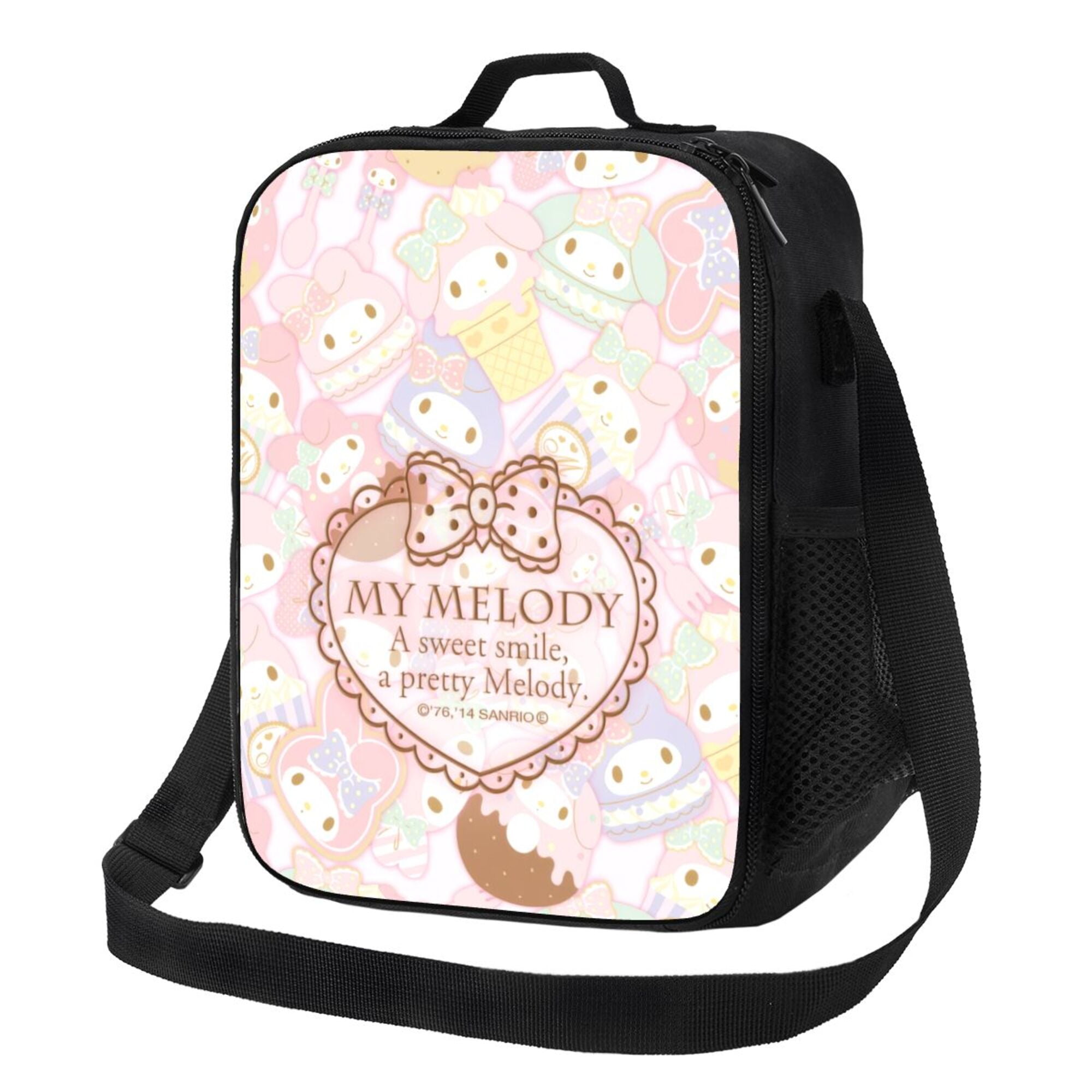 My Melody Lunch Bag, Insulated Shoulder Lunch Box Reusable Tote Bag ...