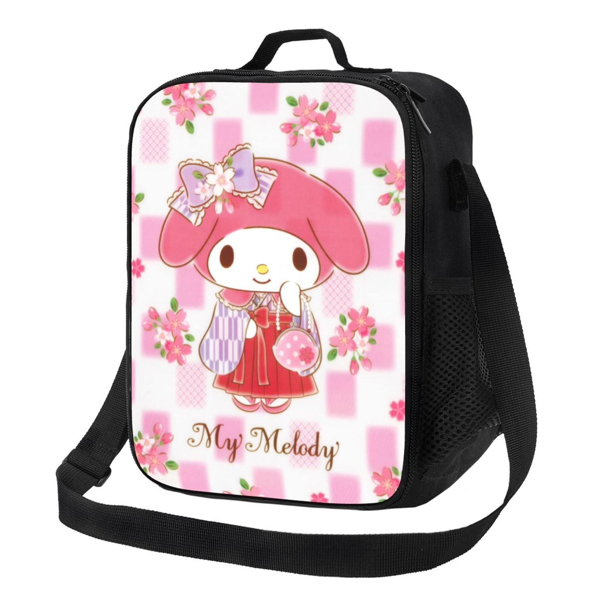 My Melody Lunch Bag, Insulated Shoulder Lunch Box Reusable Tote Bag ...