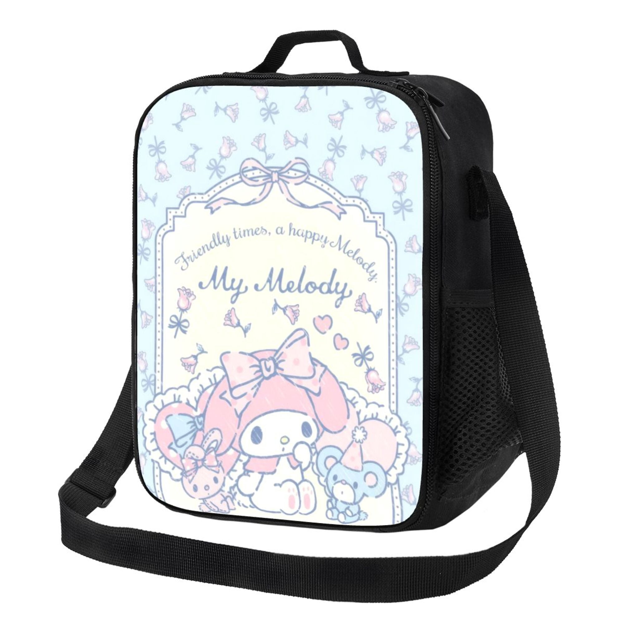 My Melody Lunch Bag, Insulated Shoulder Lunch Box Reusable Tote Bag ...