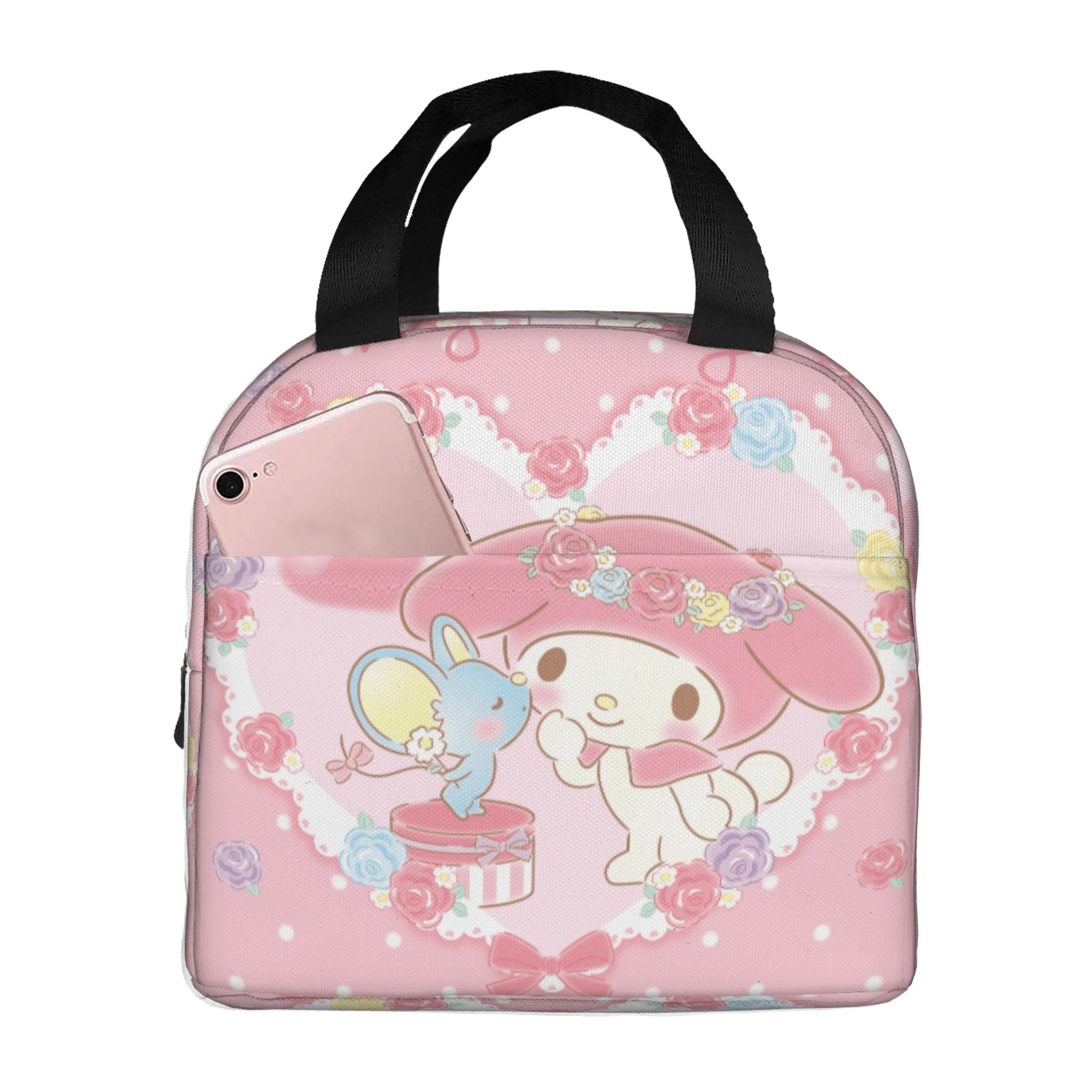 My Melody Lunch Bag Tote Bag Insulated Lunch Box Picnic Beach Fishing ...