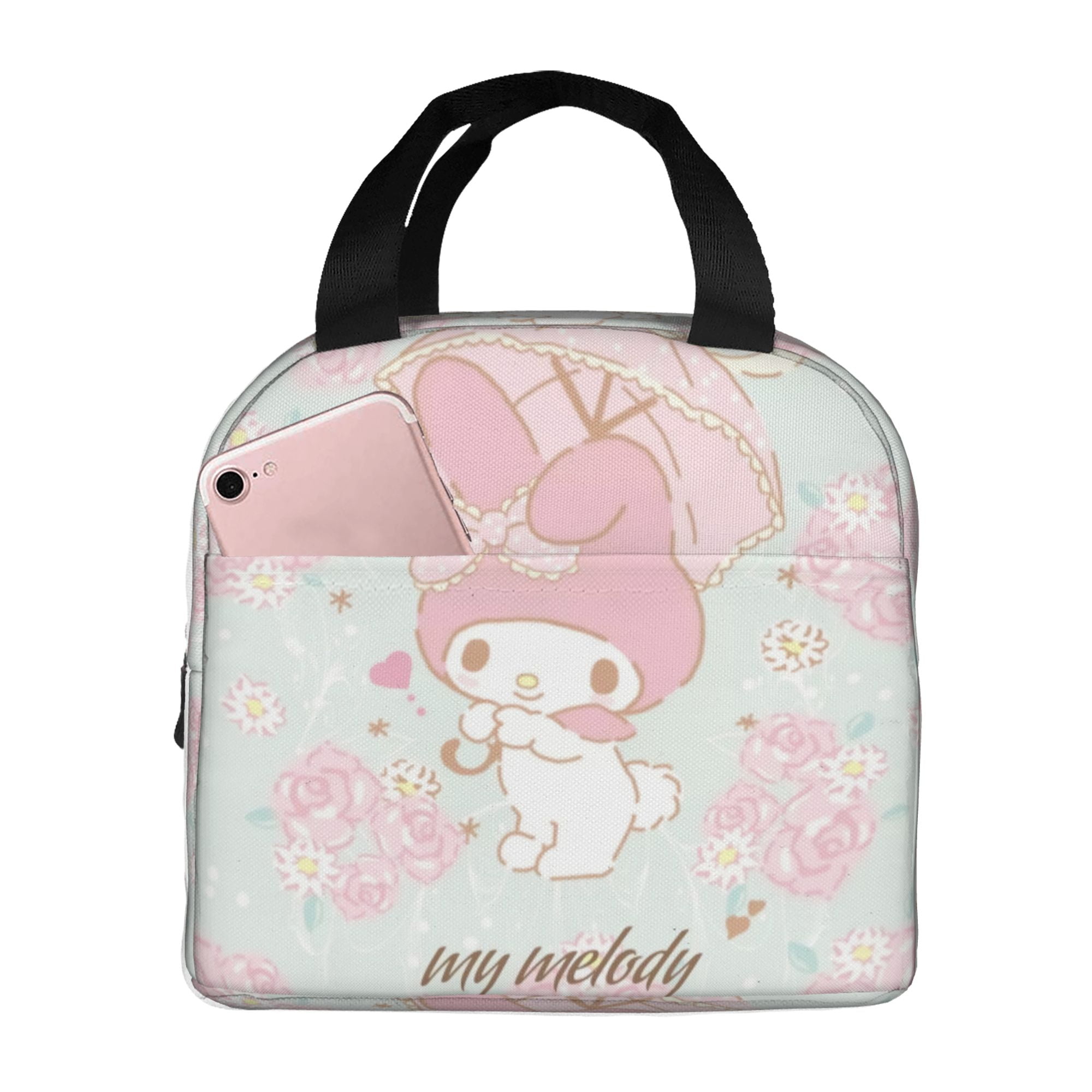 My Melody Lunch Bag Tote Bag Insulated Lunch Box Picnic Beach Fishing ...