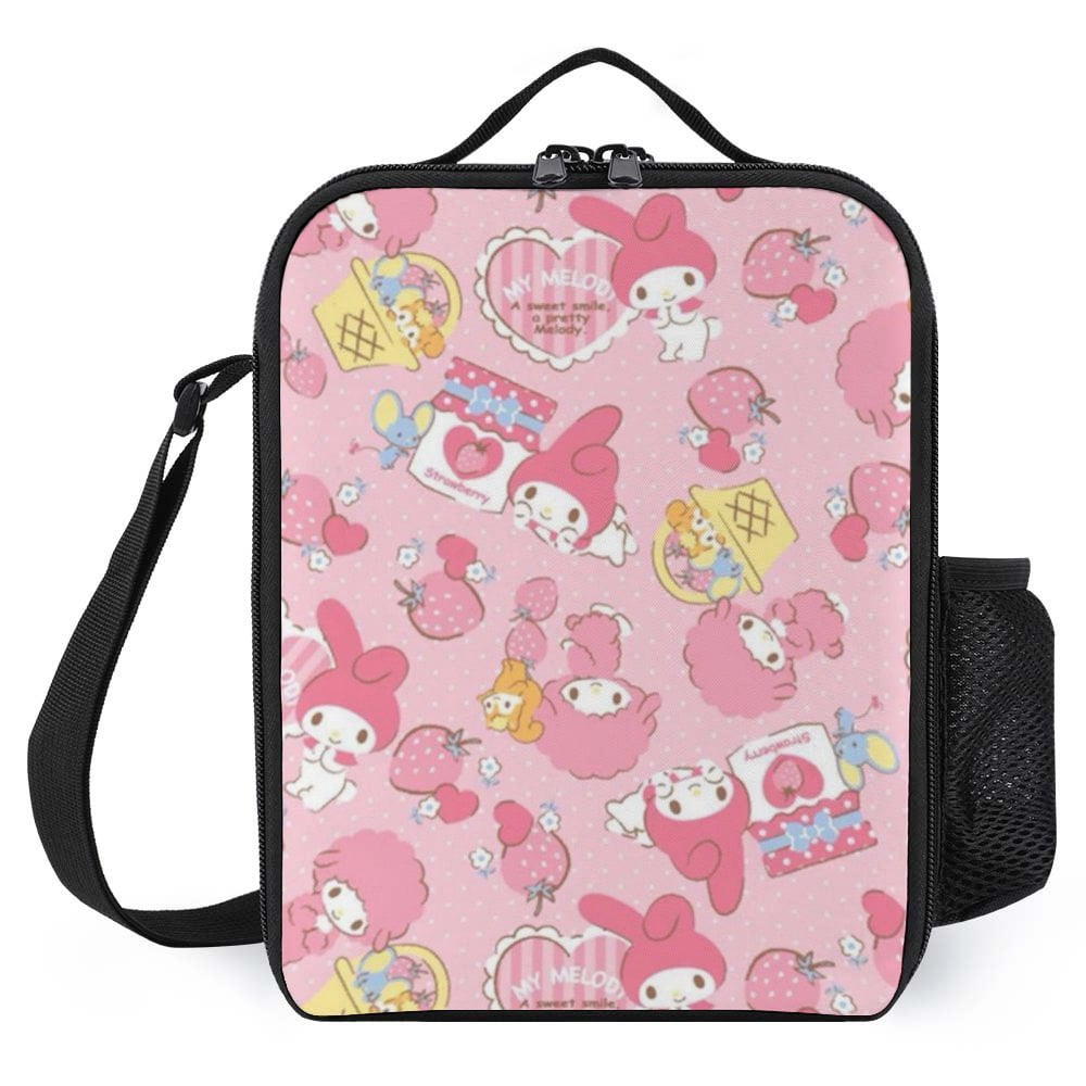 My Melody Lunch Bags Shoulder Bag Reusable Lunch-Box Portable Lunchbox ...
