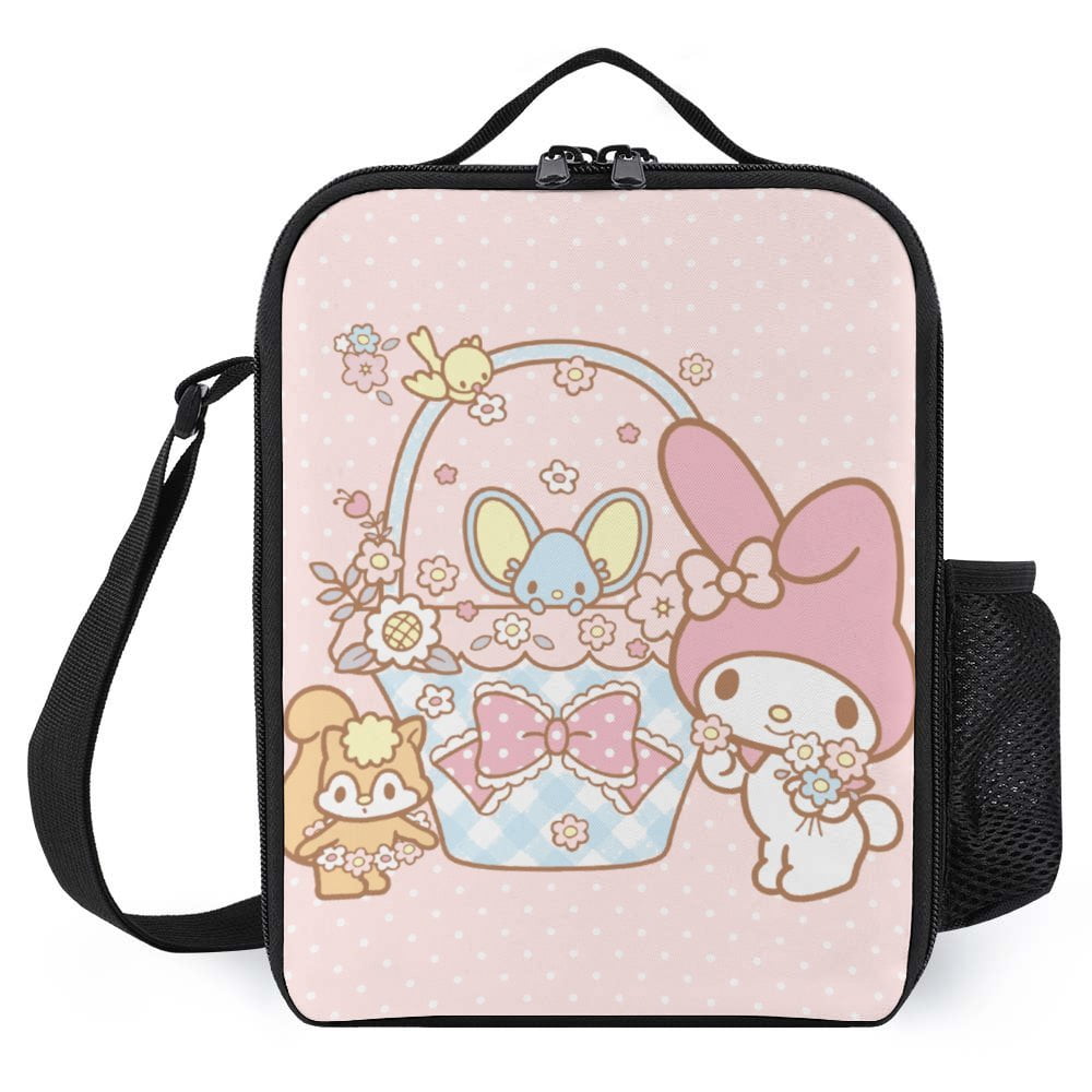My Melody Lunch Bags Shoulder Bag Reusable Lunch-Box Portable Lunchbox ...