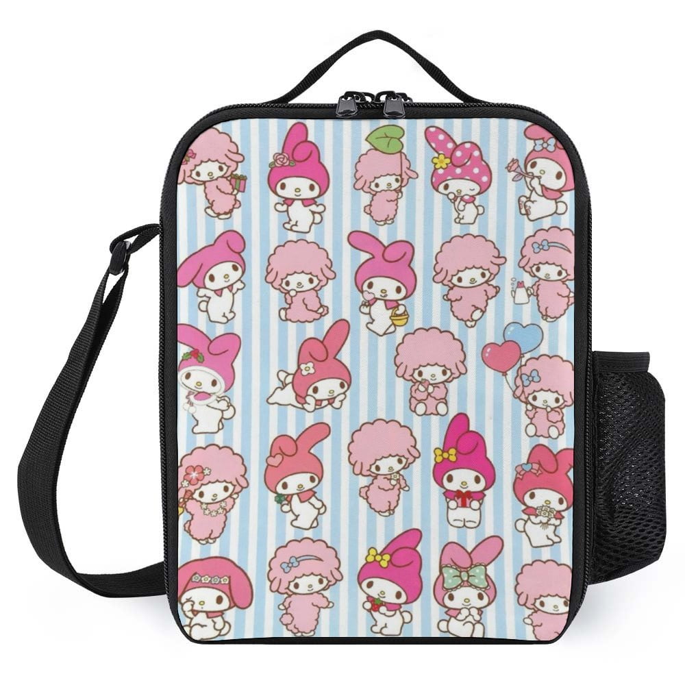My Melody Lunch Bags Shoulder Bag Reusable Lunch-Box Portable Lunchbox ...