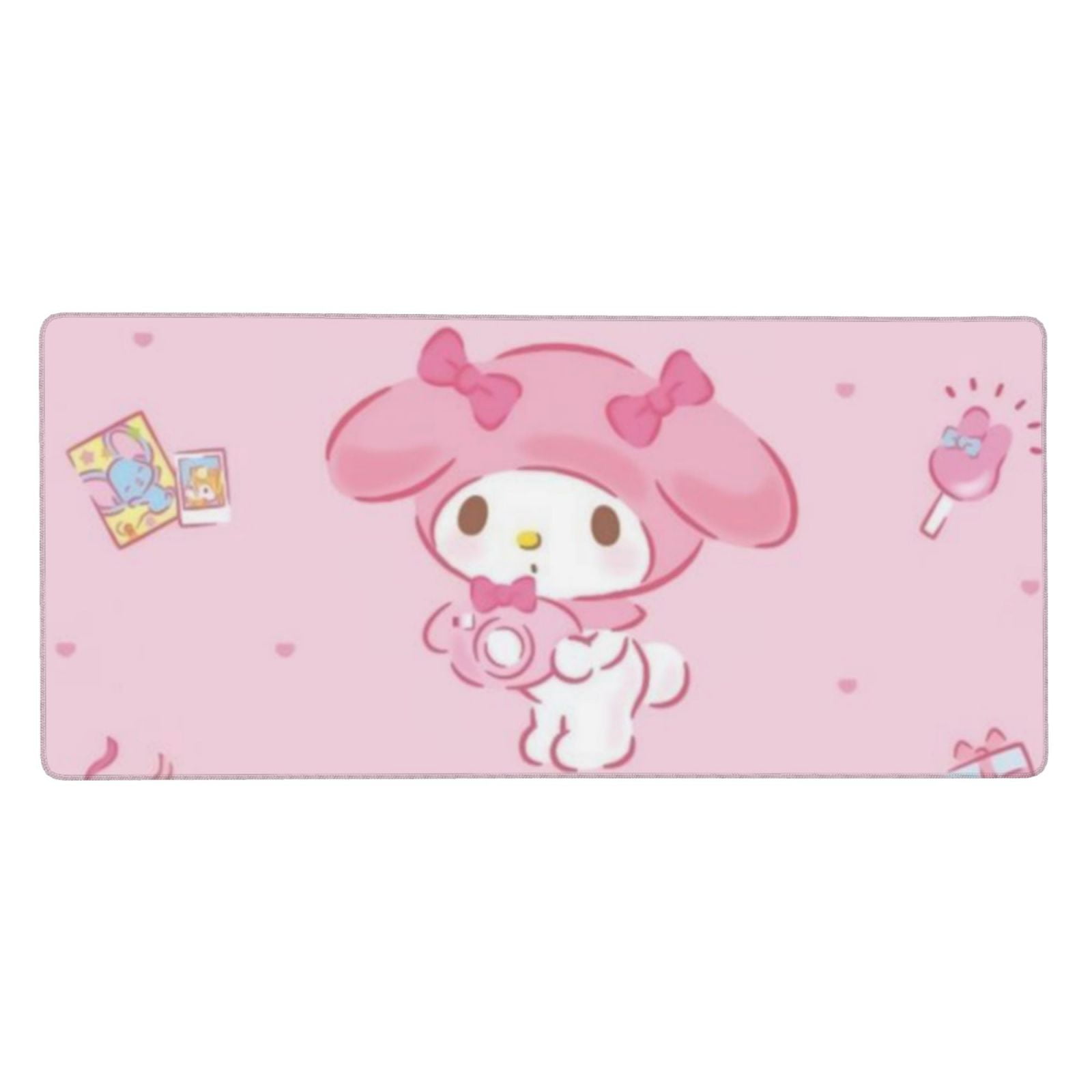 My Melody Mouse Pad Extra Large 16x35.5 Inch Keyboard Mat Anti-Slip ...