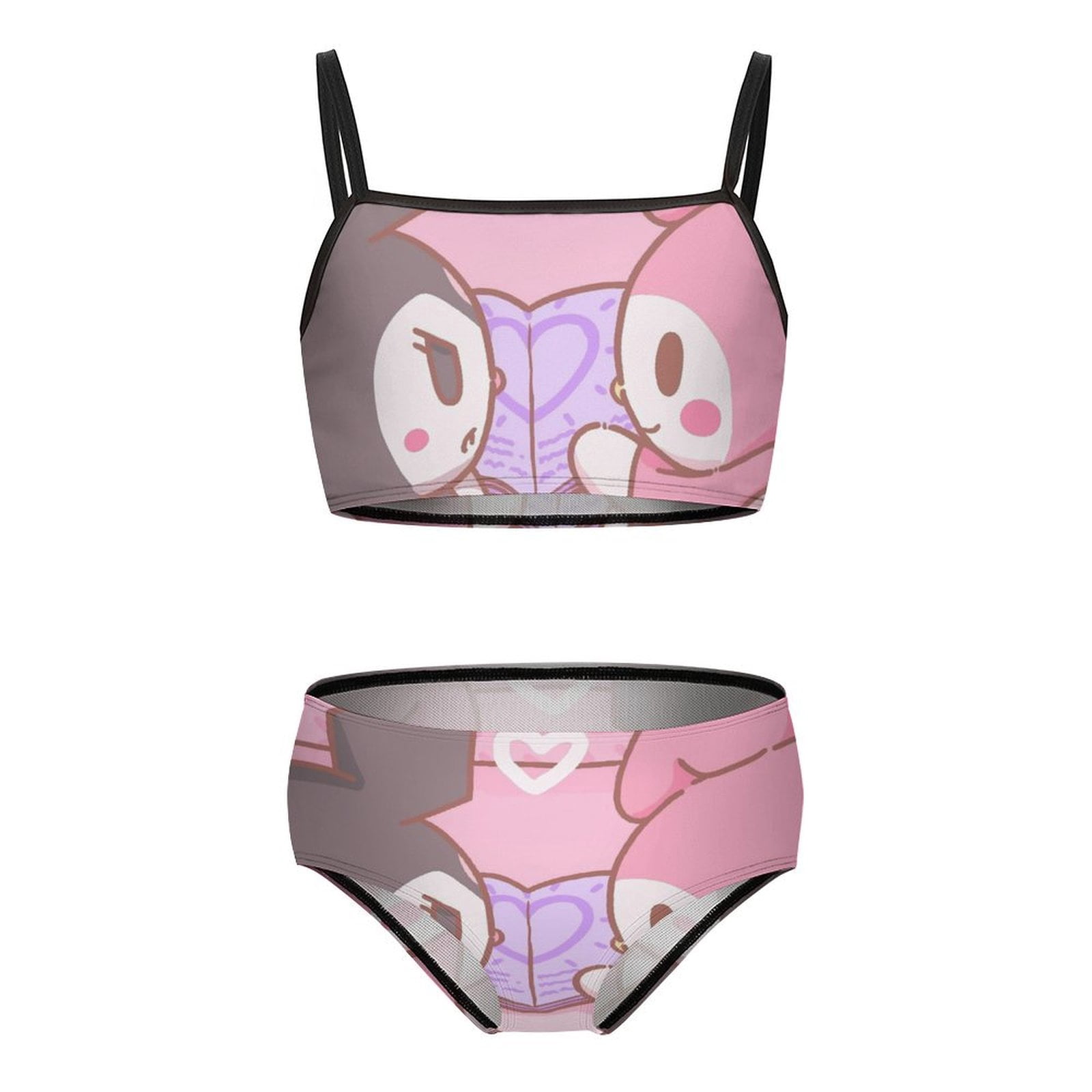 My Melody Rabbit Children's Swimsuit Girl's Swimwear 2 Piece Bikini ...