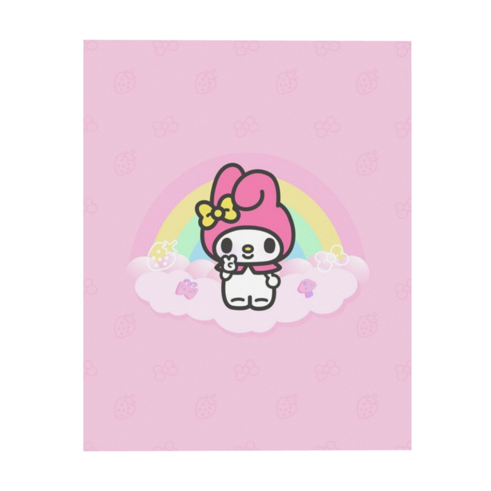 My Melody Rainbow Canvas Decorative Poster Art Picture Painting Gift ...
