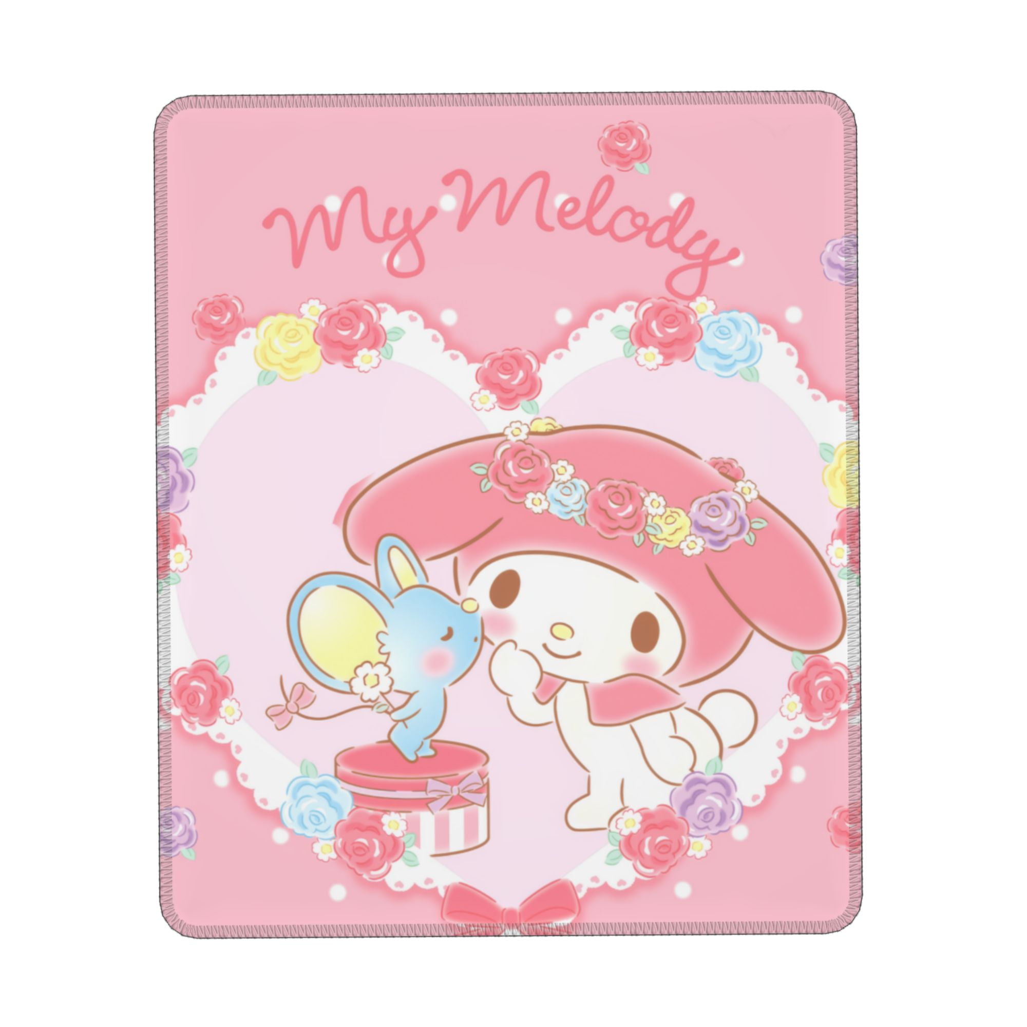 My Melody Rubber Lock Edge Mouse Pad (Vertical) Office Mouse Pad Home ...