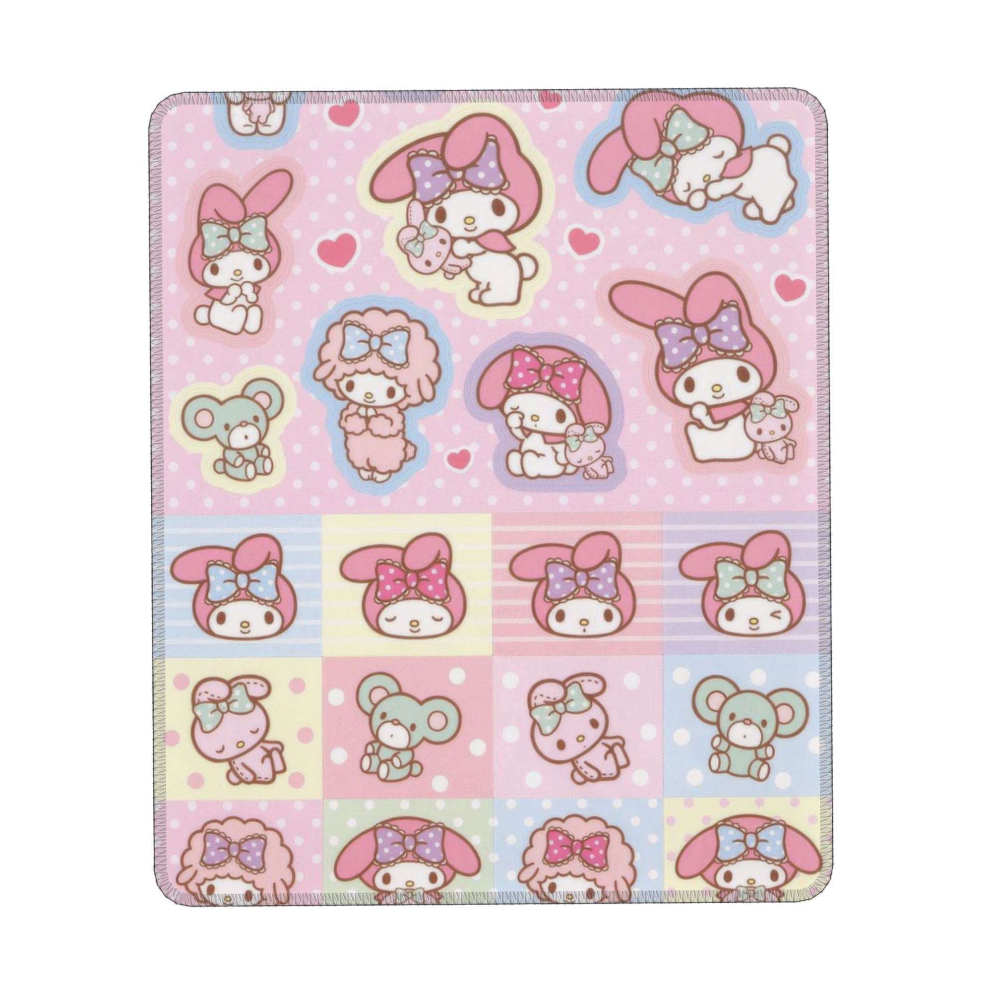 My Melody Rubber Lock Edge Mouse Pad (Vertical) Office Mouse Pad Home ...