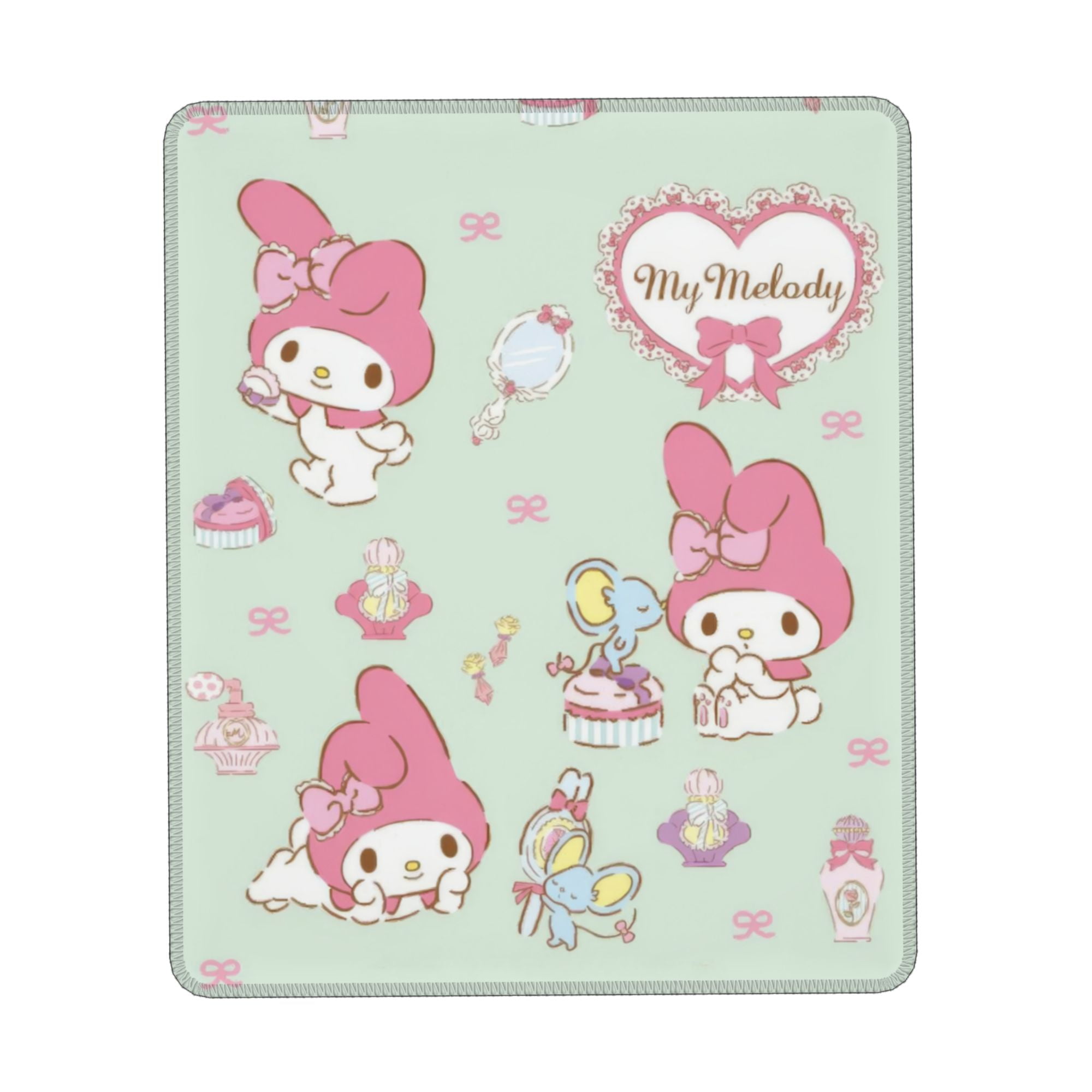 My Melody Rubber Lock Edge Mouse Pad (Vertical) Office Mouse Pad Home ...