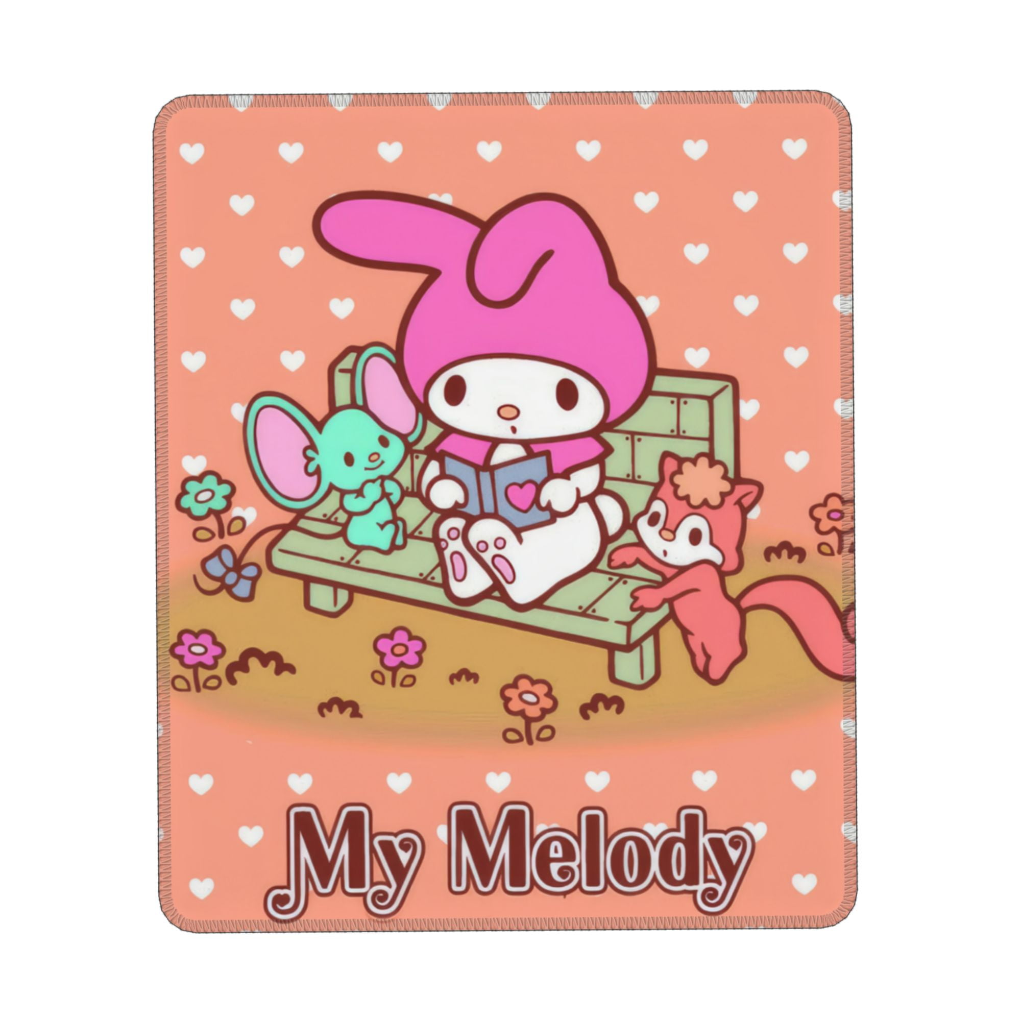 My Melody Rubber Lock Edge Mouse Pad (Vertical) Office Mouse Pad Home ...