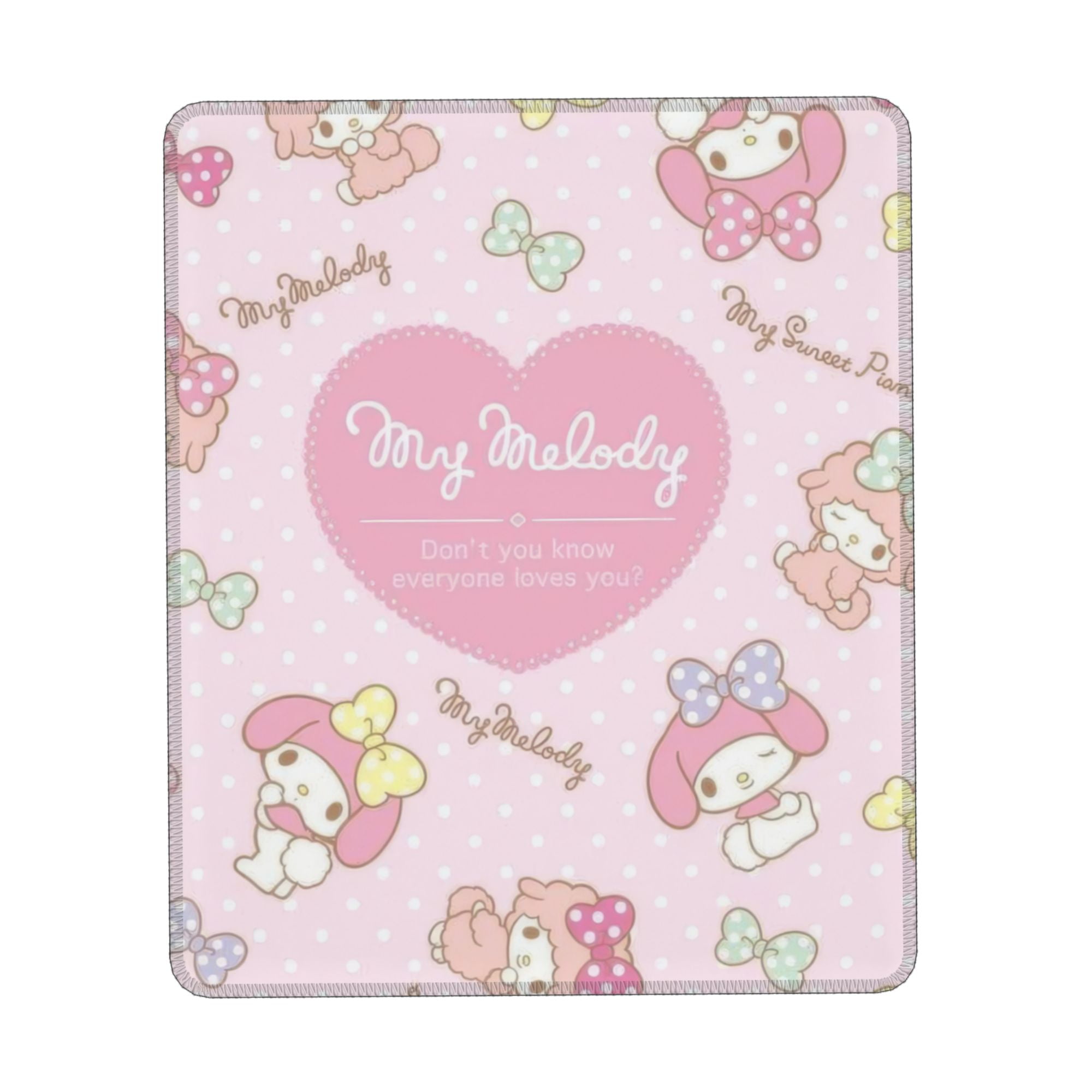 My Melody Rubber Lock Edge Mouse Pad (Vertical) Office Mouse Pad Home ...