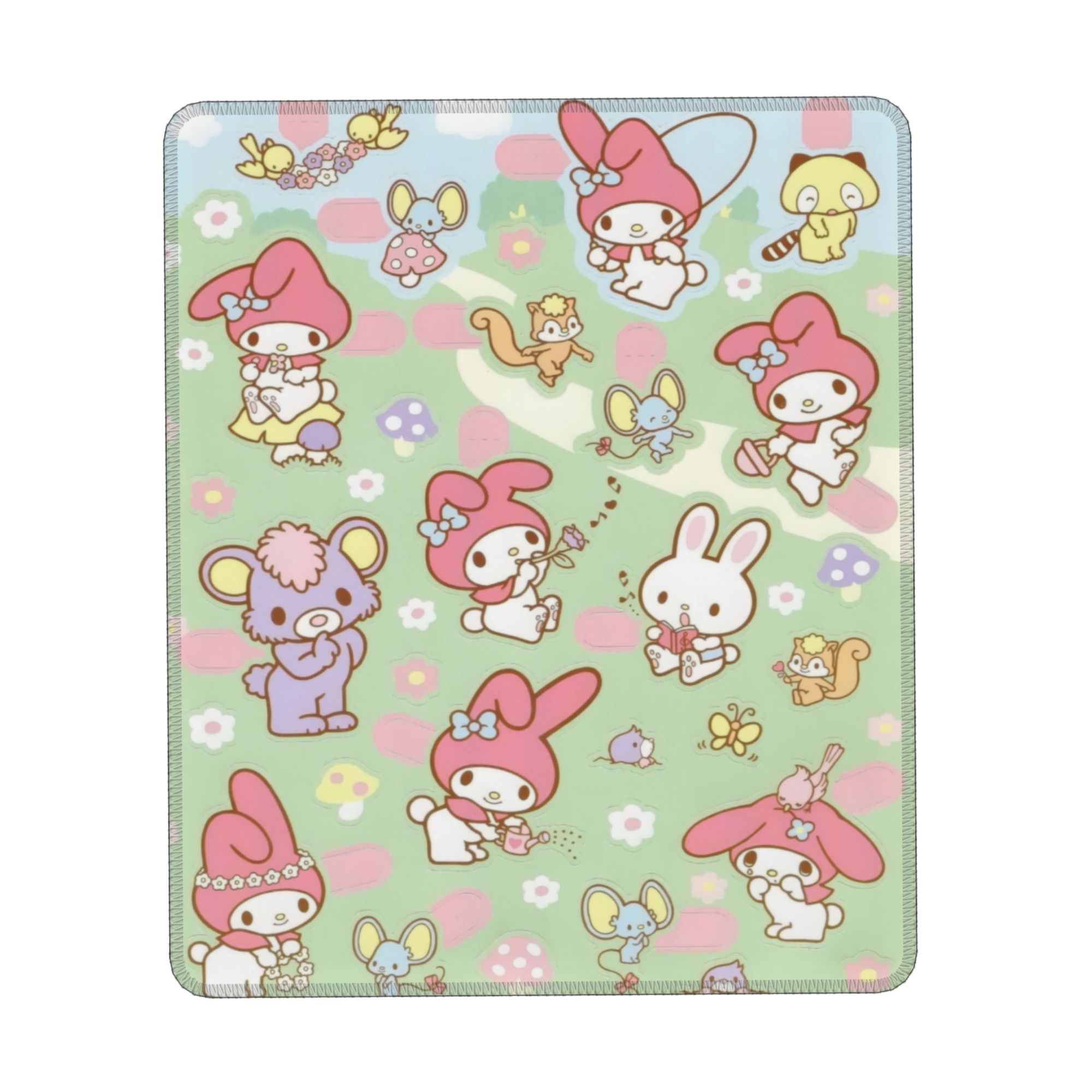 My Melody Rubber Lock Edge Mouse Pad (Vertical) Office Mouse Pad Home ...