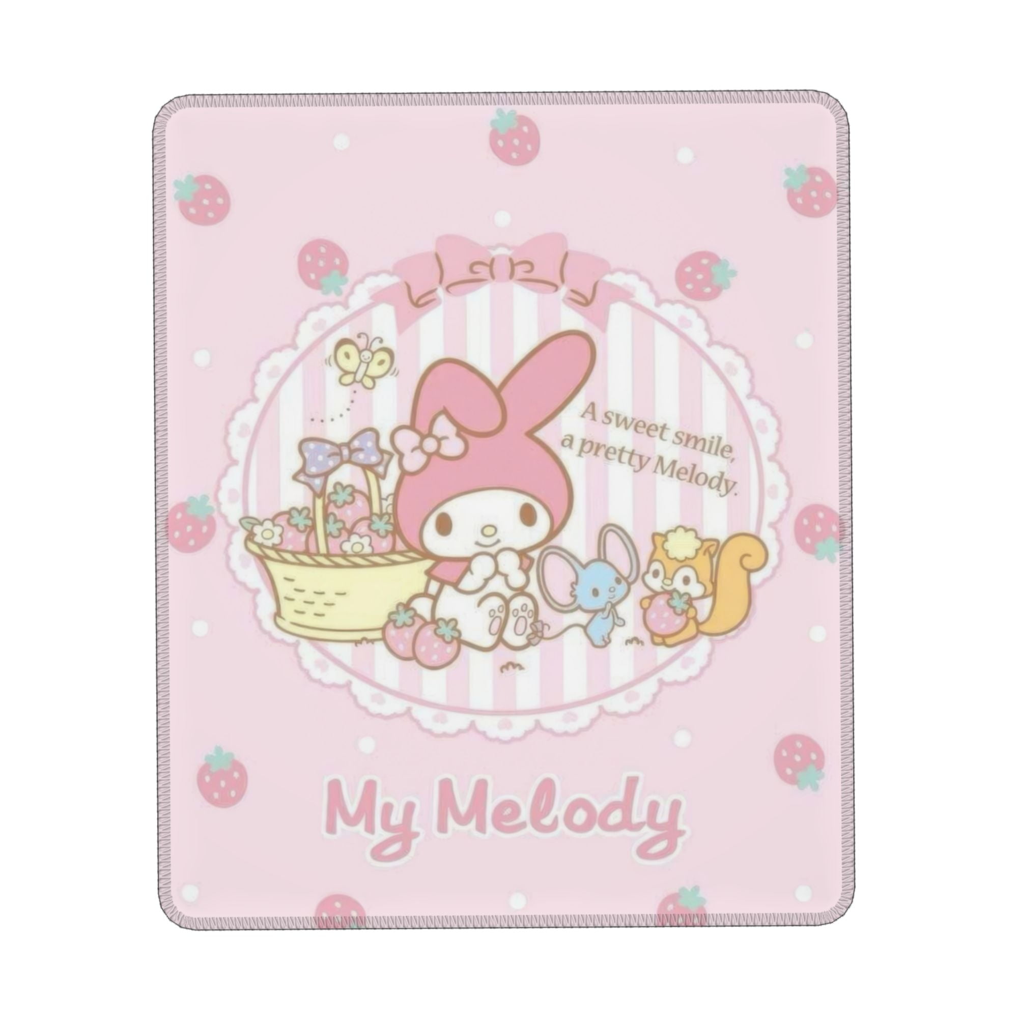 My Melody Rubber Lock Edge Mouse Pad (Vertical) Office Mouse Pad Home ...