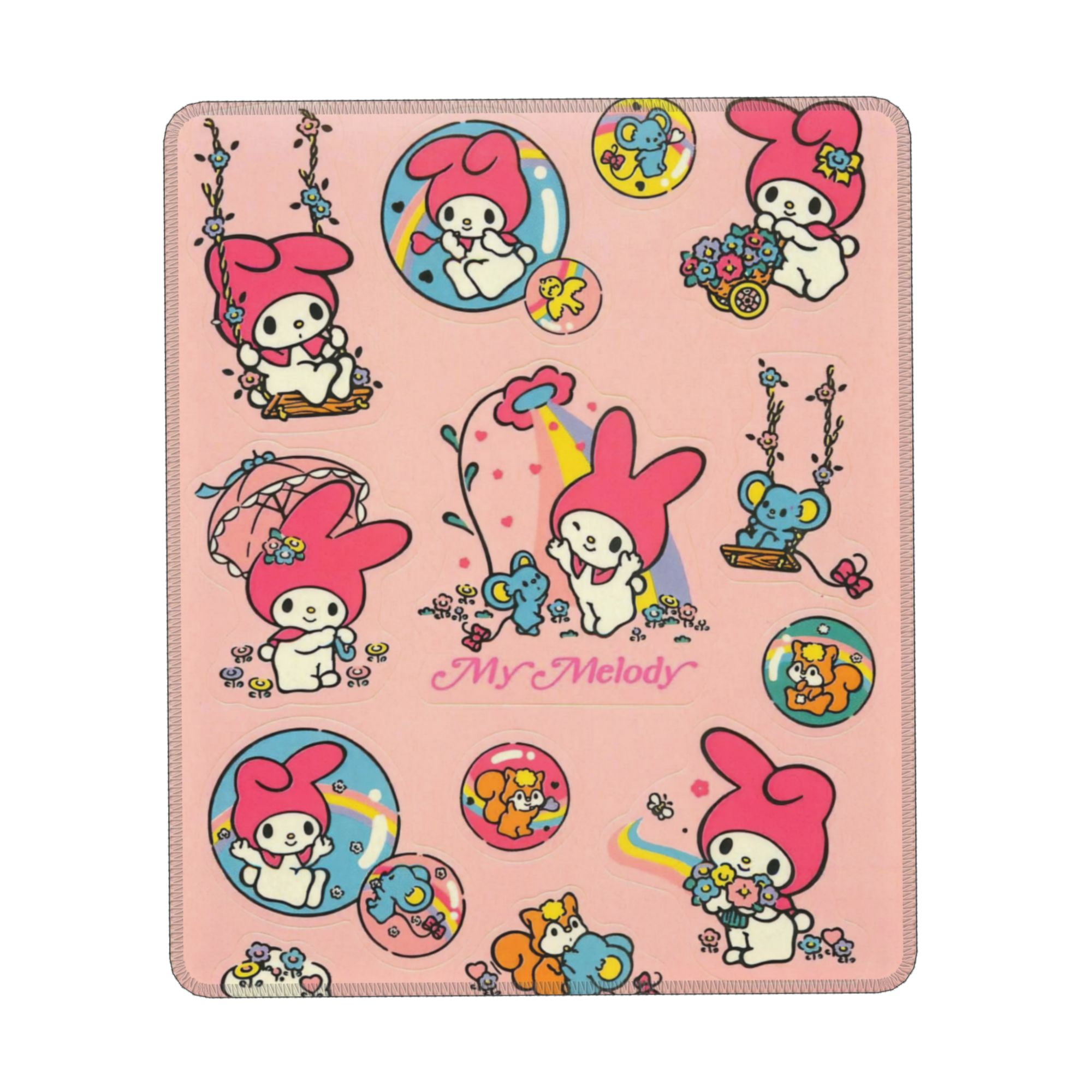My Melody Rubber Lock Edge Mouse Pad (Vertical) Office Mouse Pad Home ...