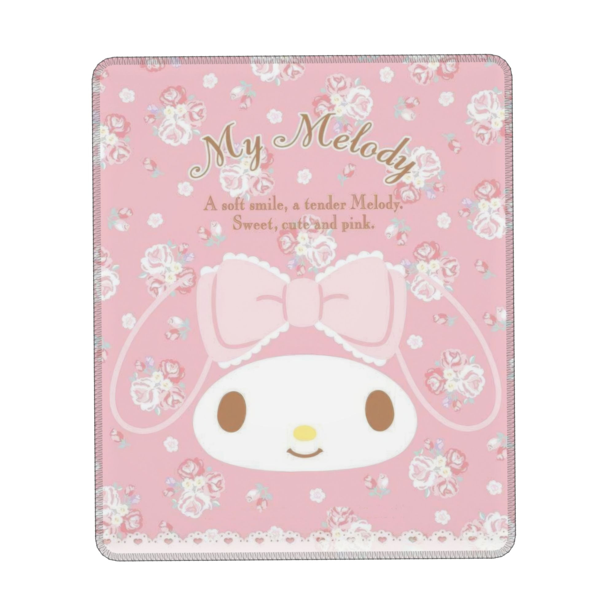 My Melody Rubber Lock Edge Mouse Pad (Vertical) Office Mouse Pad Home ...