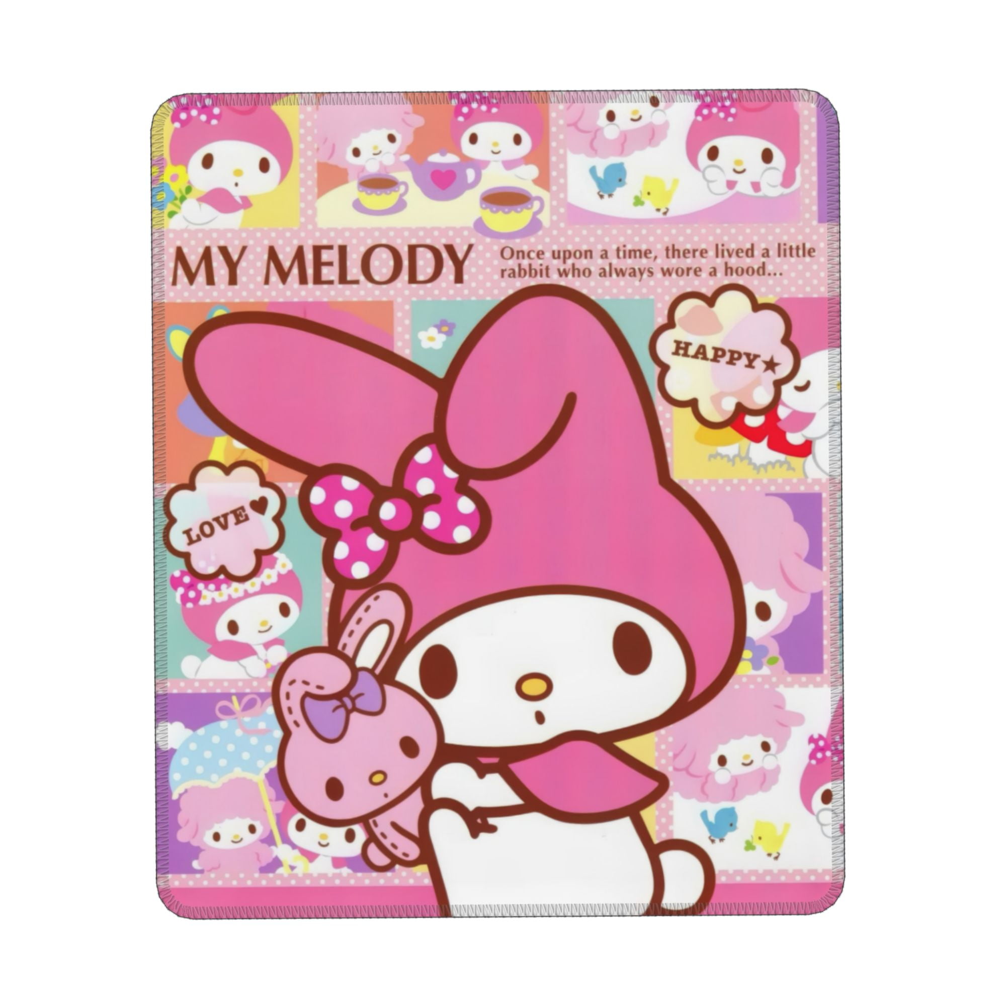 My Melody Rubber Lock Edge Mouse Pad (Vertical) Office Mouse Pad Home ...