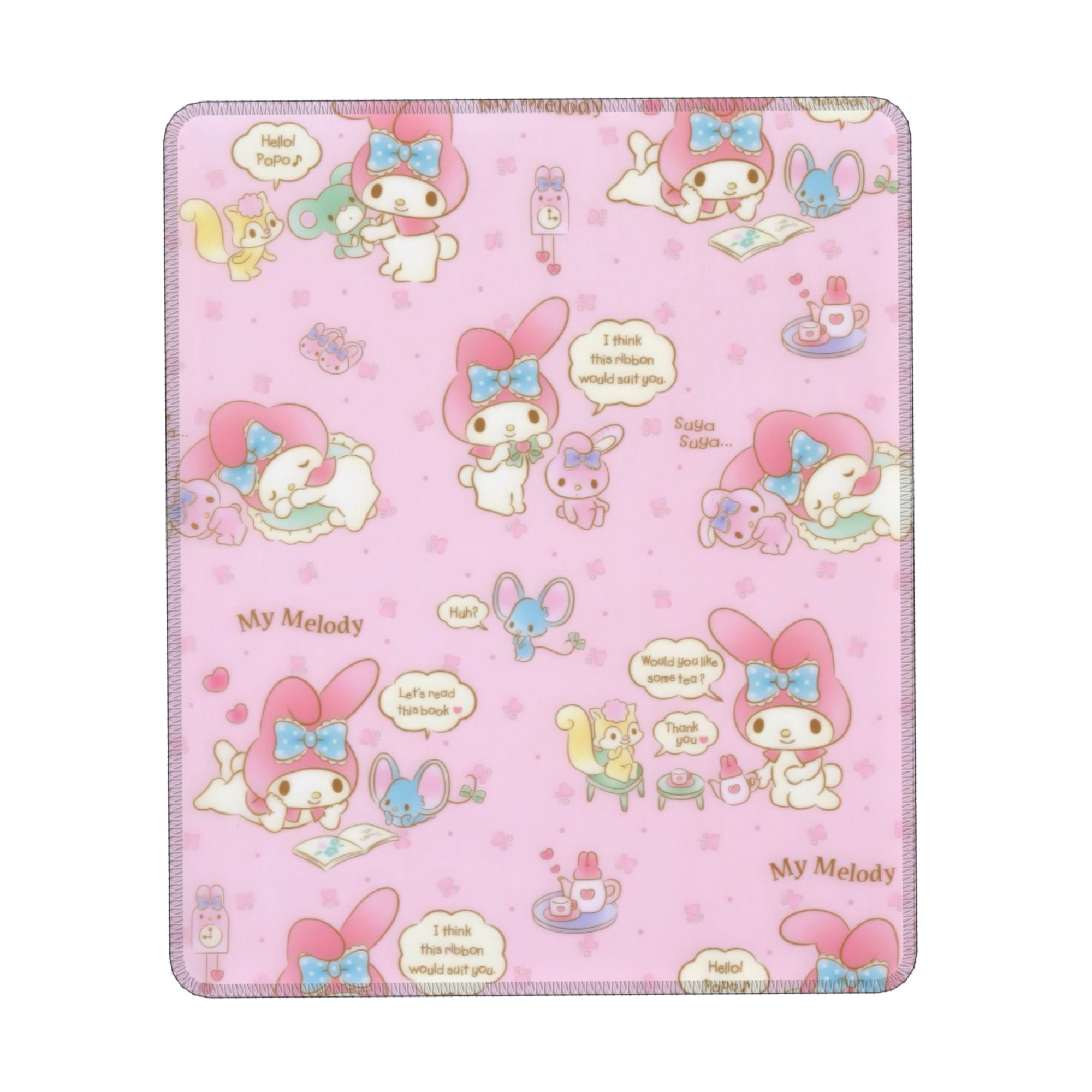 My Melody Rubber Lock Edge Mouse Pad (Vertical) Office Mouse Pad Home ...