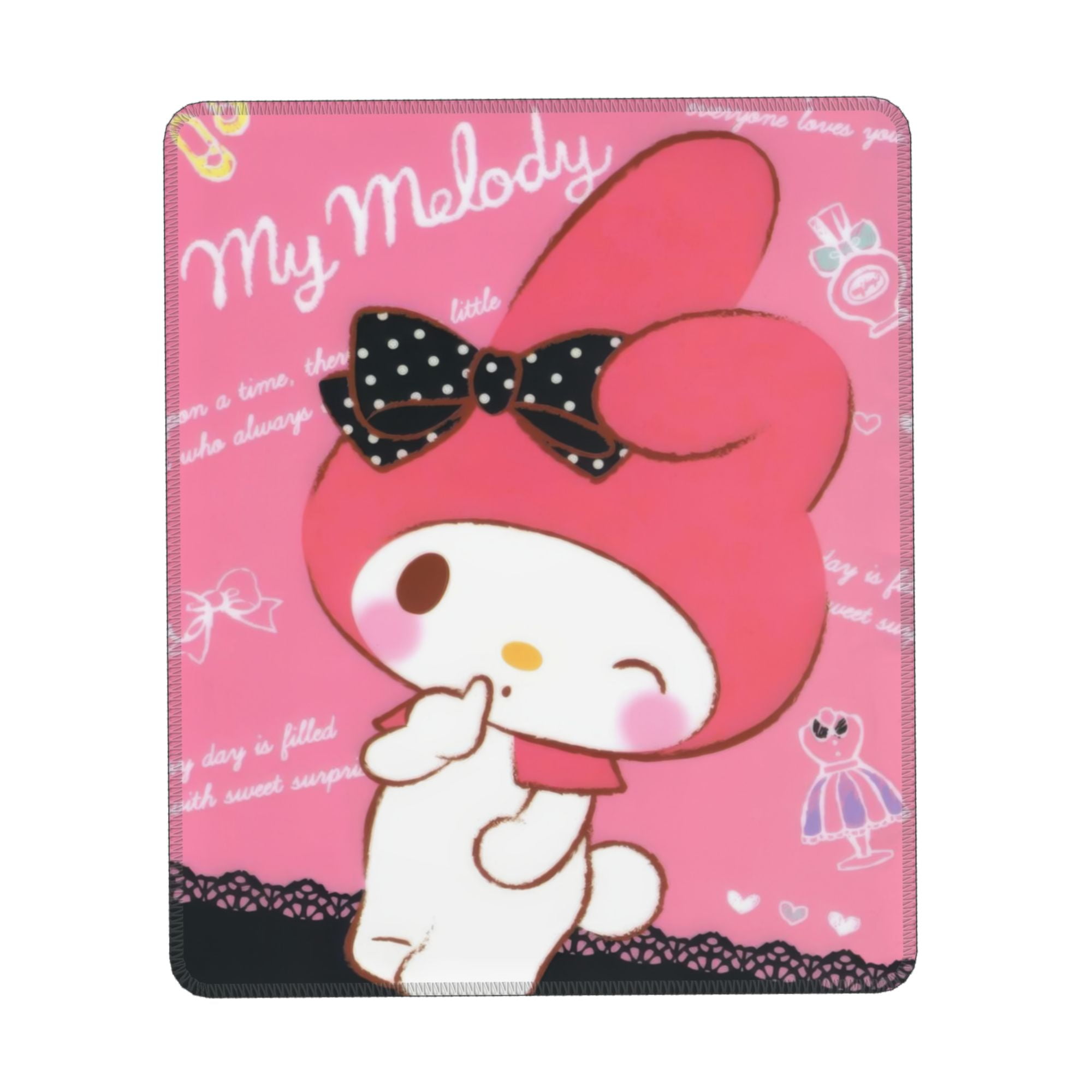 My Melody Rubber Lock Edge Mouse Pad (Vertical) Office Mouse Pad Home ...