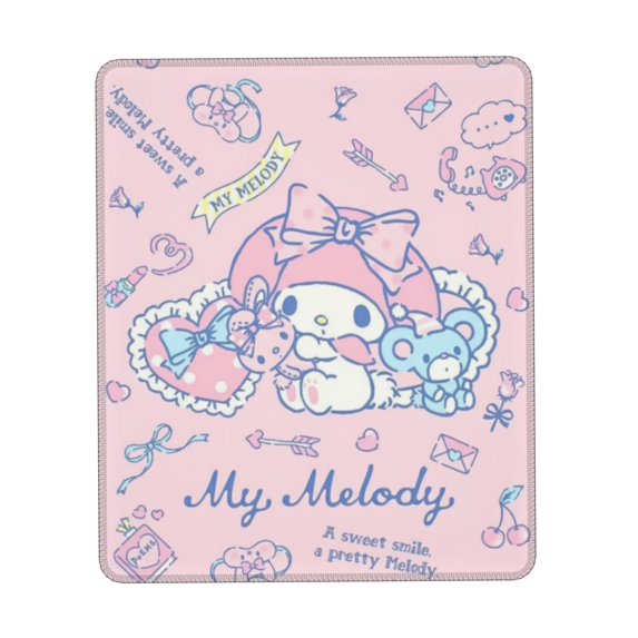 My Melody Rubber Lock Edge Mouse Pad (Vertical) Office Mouse Pad Home ...