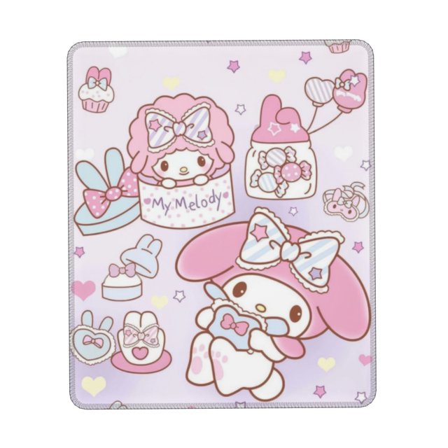 My Melody Rubber Lock Edge Mouse Pad (Vertical) Office Mouse Pad Home ...