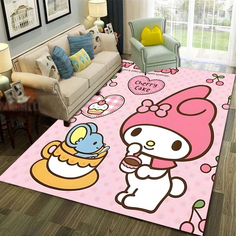 My Melody Sanrio Cartoon Rug Carpet for Living Room Children Girl ...