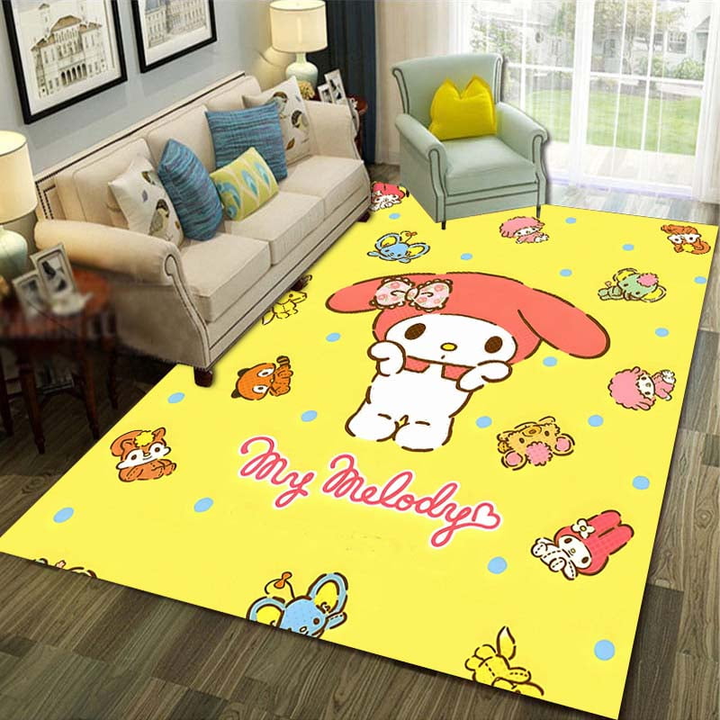 My Melody Sanrio Cartoon Rug Carpet for Living Room Children Girl ...