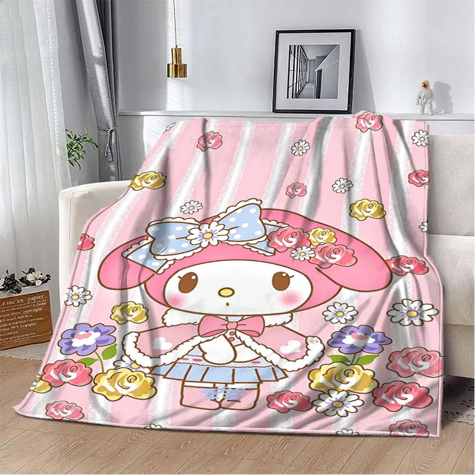 My Melody Sanrio Plush Nap Cartoon Travel Blanket Gifts - Walmart.com