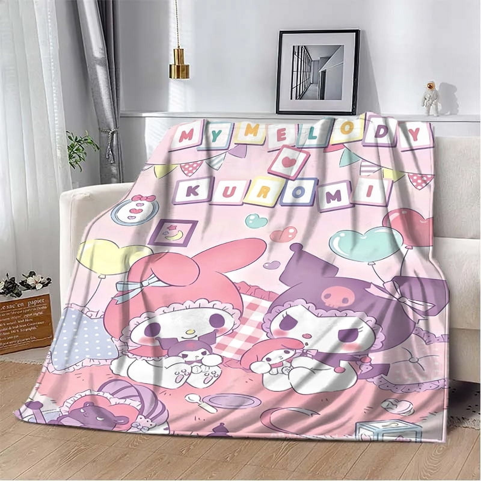 My Melody Sanrio Plush Nap Cartoon Travel Blanket Gifts - Walmart.com