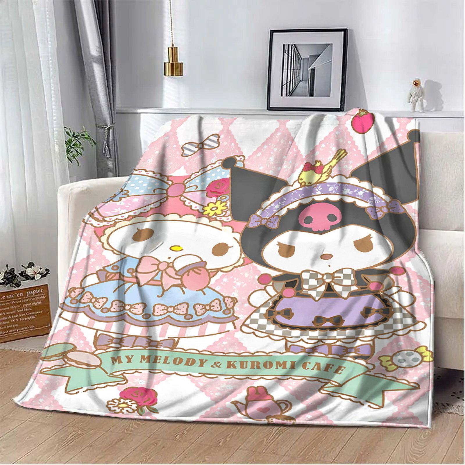 My Melody Sanrio Plush Nap Cartoon Travel Blanket Gifts - Walmart.com