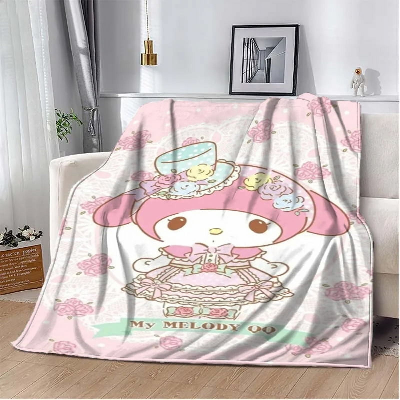 My Melody Sanrio Plush Nap Cartoon Travel Blanket Gifts - Walmart.com