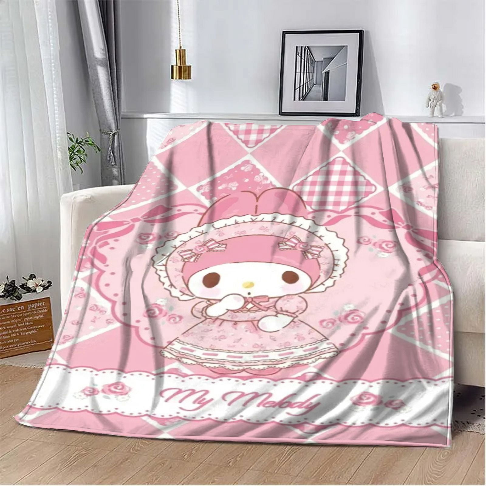 My Melody Sanrio Plush Nap Cartoon Travel Blanket Gifts - Walmart.com