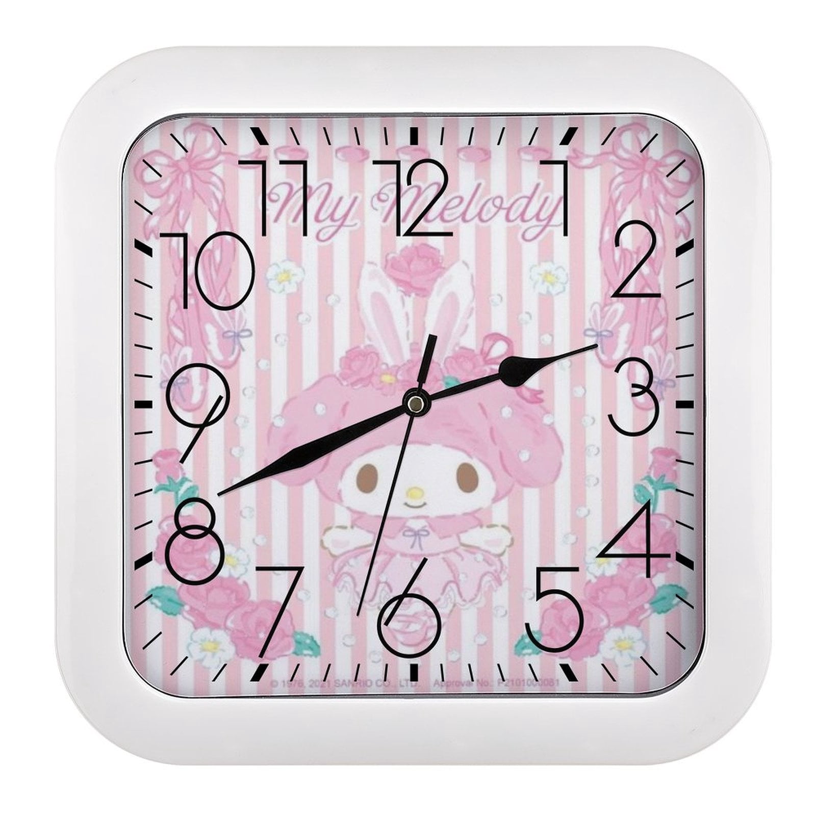 My Melody Square wall clock battery operated decorative - Walmart.com