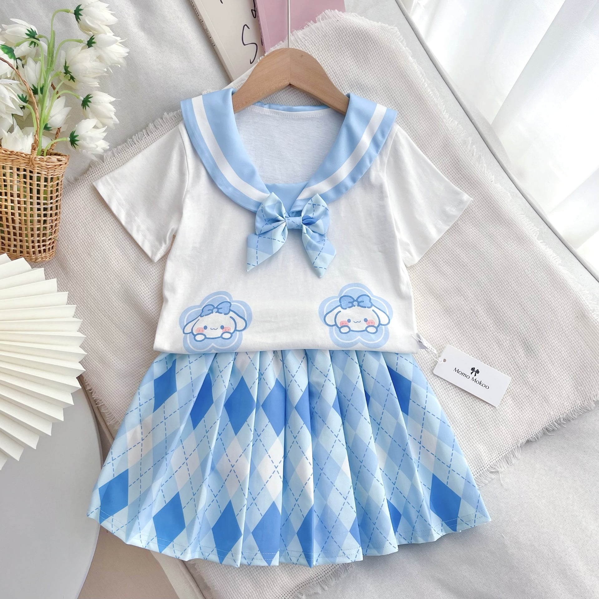 My Melody Summer Girl Pure Cotton Jk Skirt Sanrioed Anime Figure Preppy ...